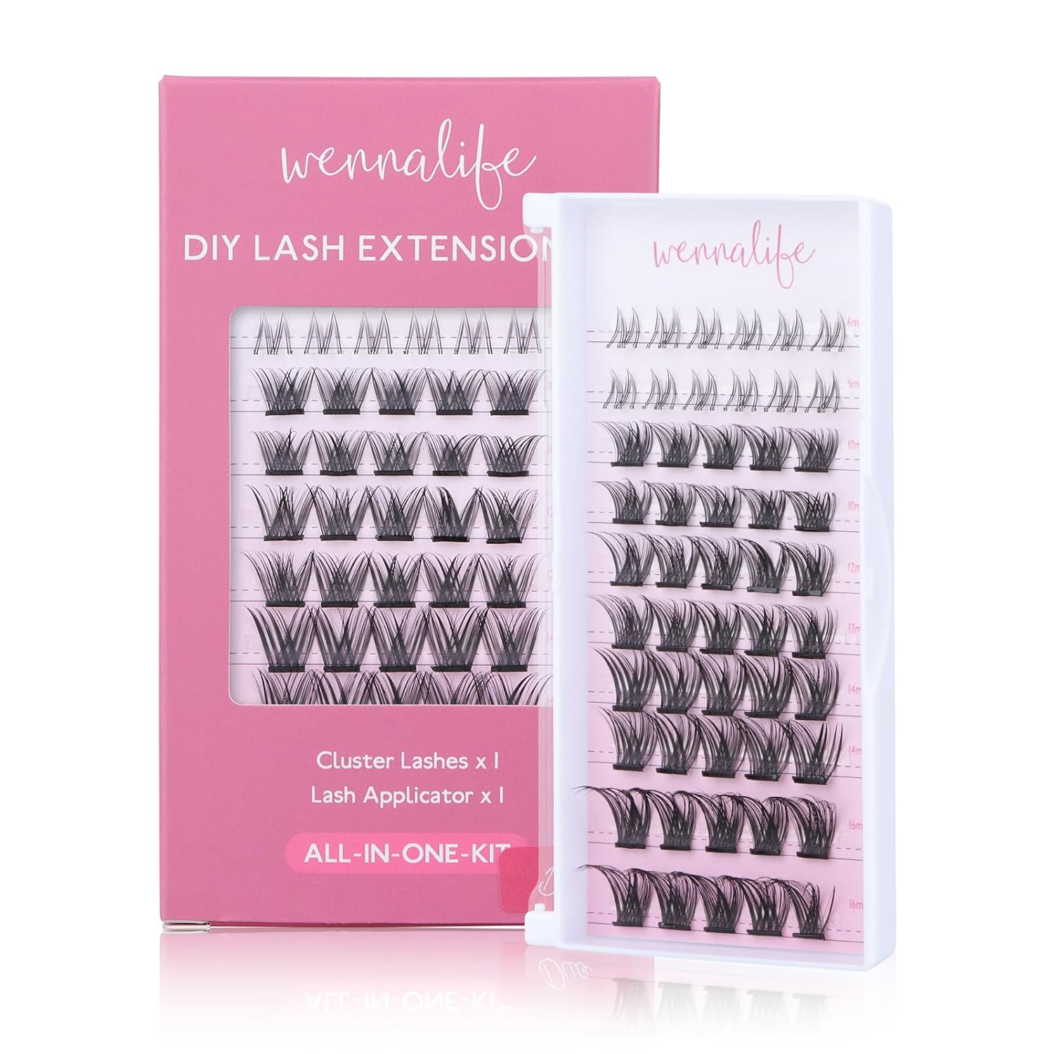 Amazon.com: WENNALIFE Self Adhesive Eyelashes Lash Clusters, Individual ...