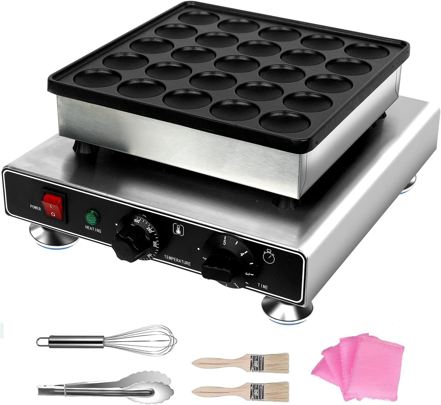 Amazon.com: LIANQIAN Mini Dutch Pancake Maker, 25PCS Mini Pancake ...