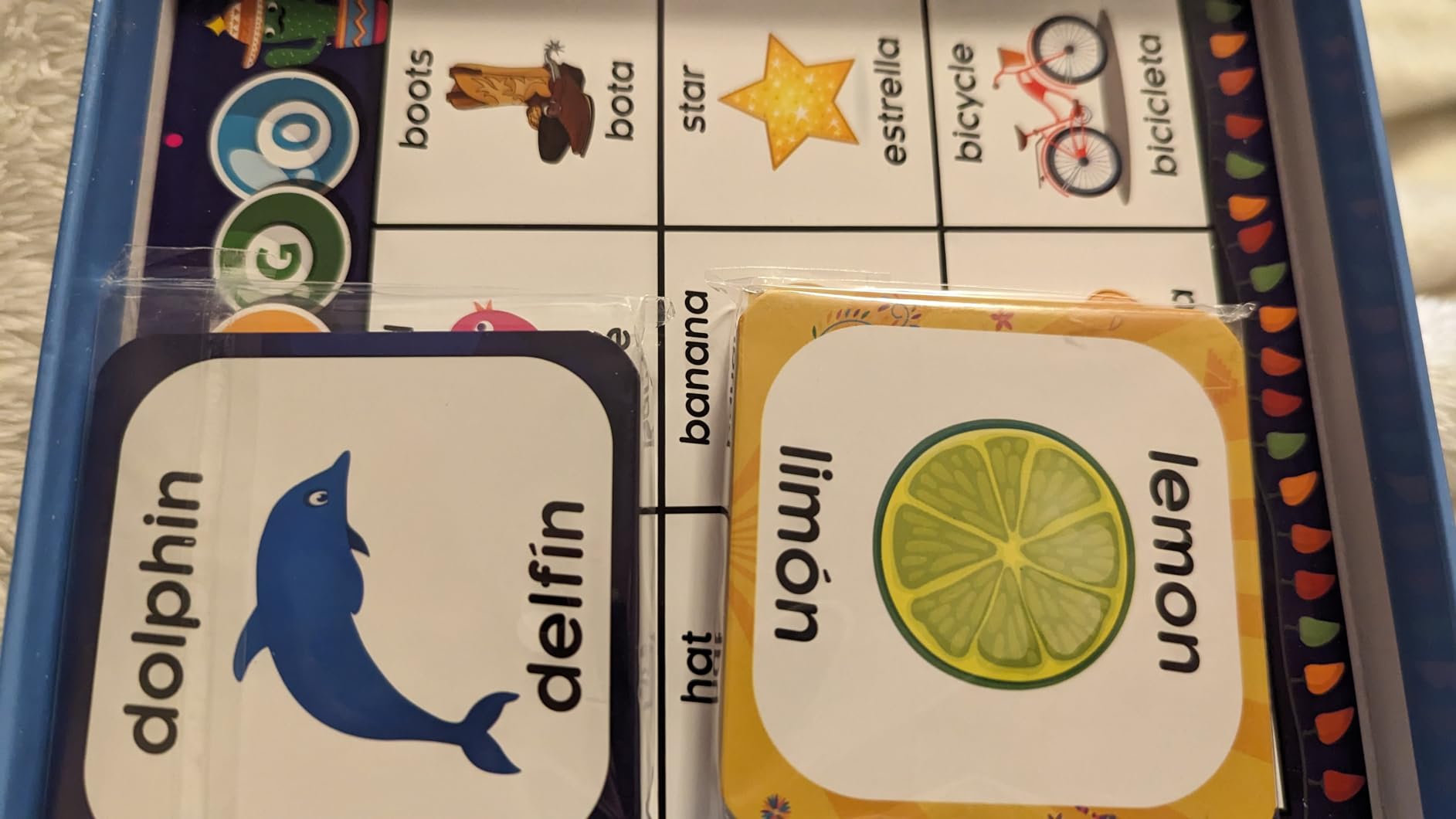 Amazon.com: EDUMAETRIX Spanish English Bilingual Bingo wtih Challenging ...