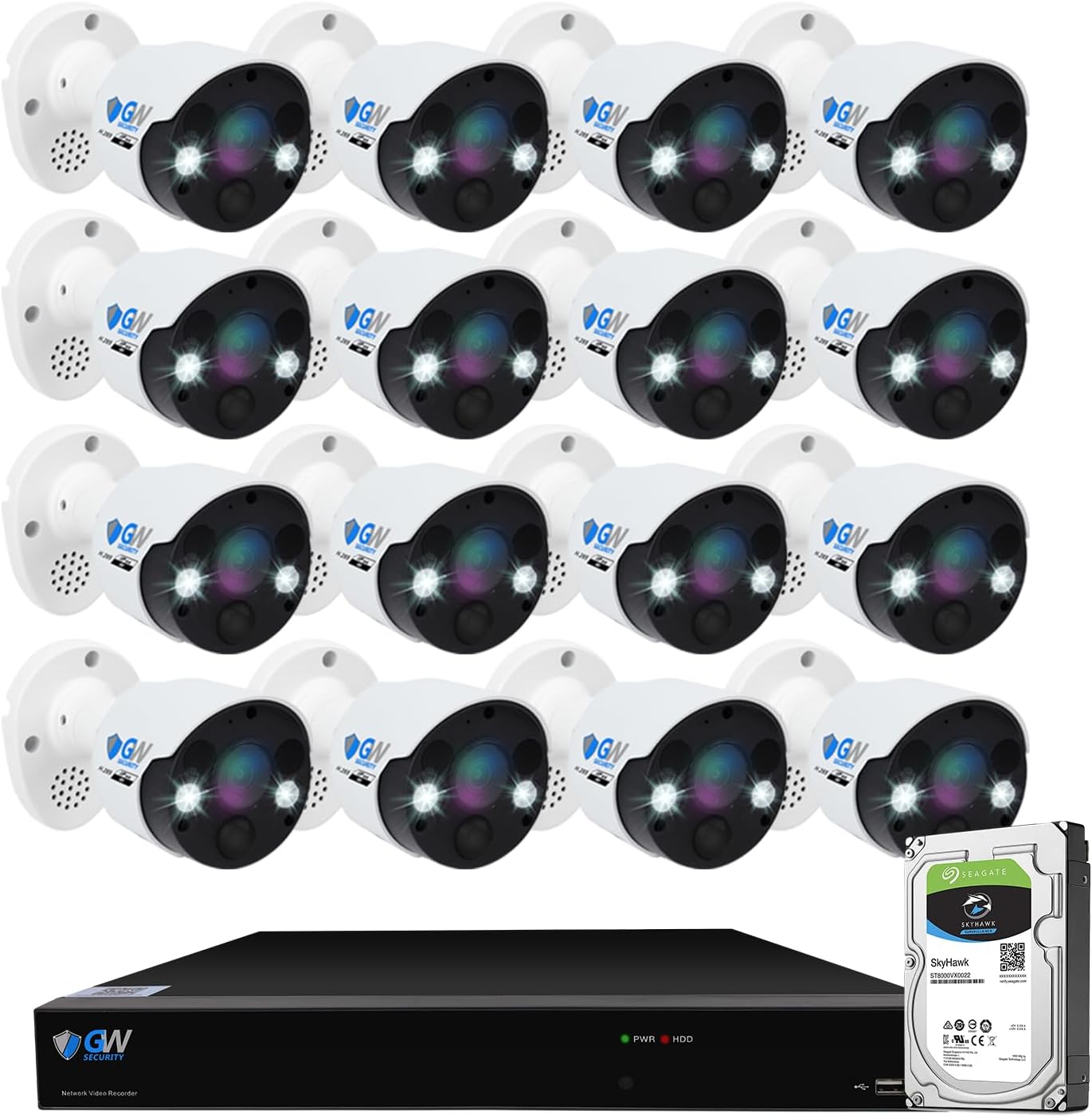 Amazon.com : GW Security 4K (3840x2160) 4X Optical Motorized Zoom ...
