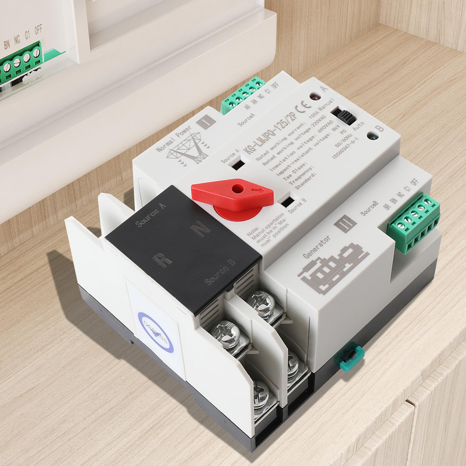 Snapklik.com : 2P 100A Dual Power Automatic Transfer Switch 220V ...