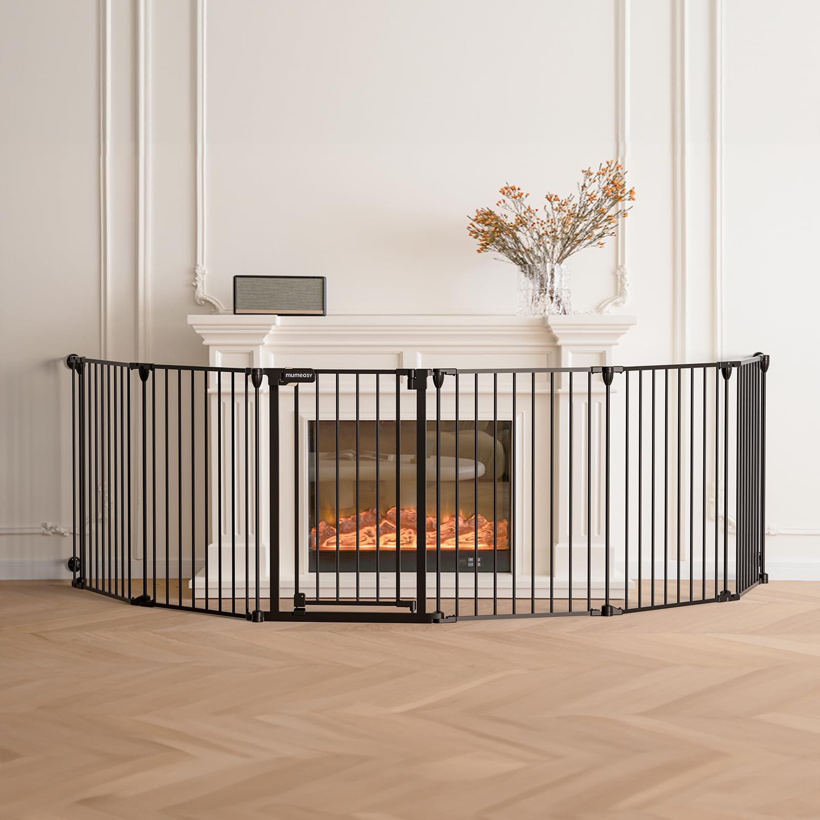 Amazon.com: Mumeasy 150" Extra Wide Baby Gate, Play Yard Child Safety ...