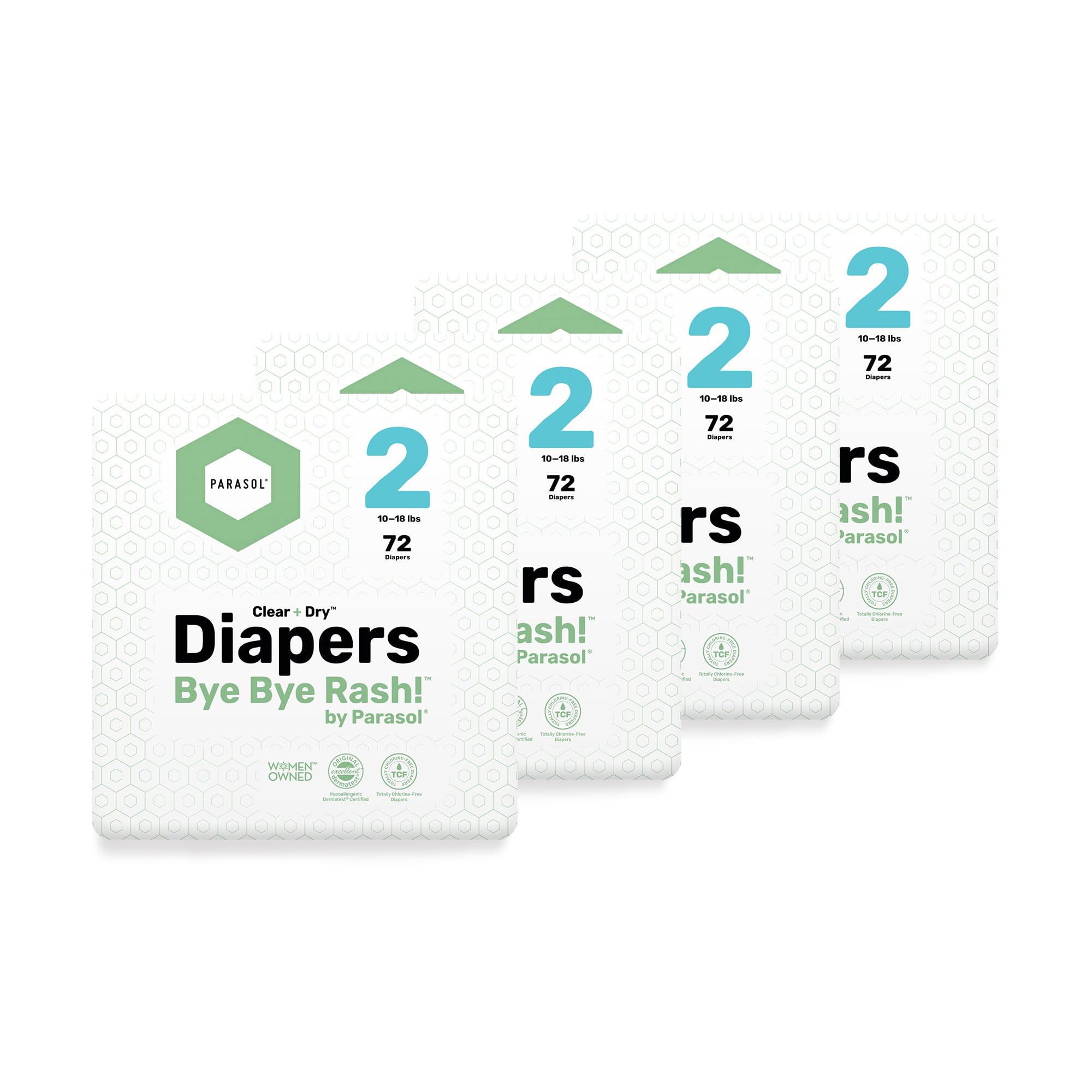 Amazon.com: PARASOL Clear+Dry Disposable Diapers | RashShield ...