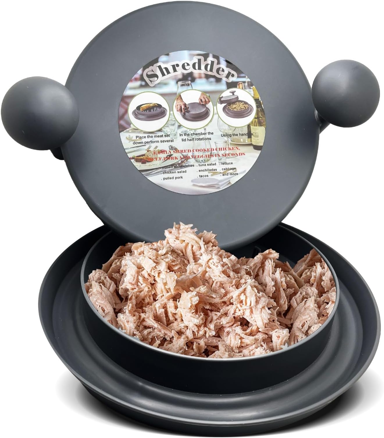 Amazon.com: Chicken Shredder Tool Twist - Meat Shredder for Pulled ...