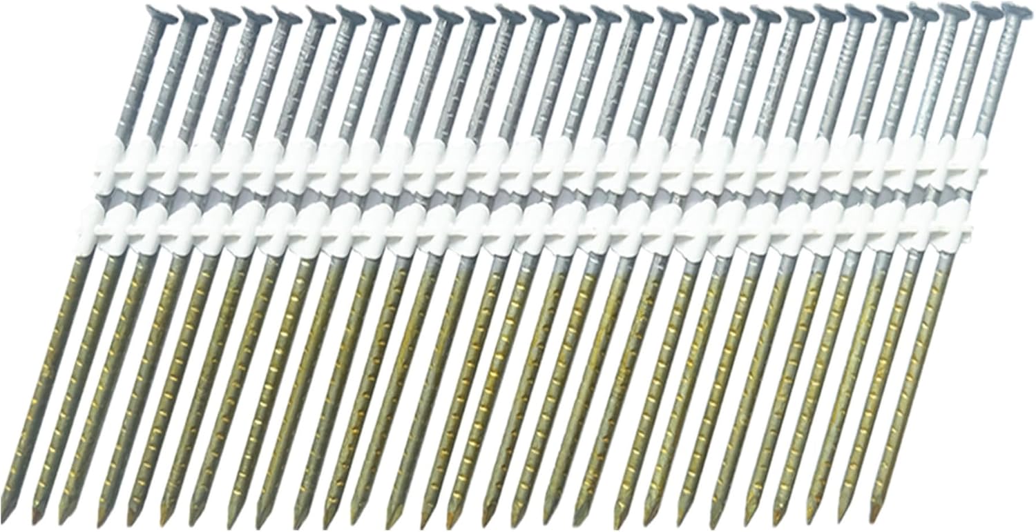 Amazon.com: Morza framing Nails, 21 Degree, Flat d Head, Galvanized ...
