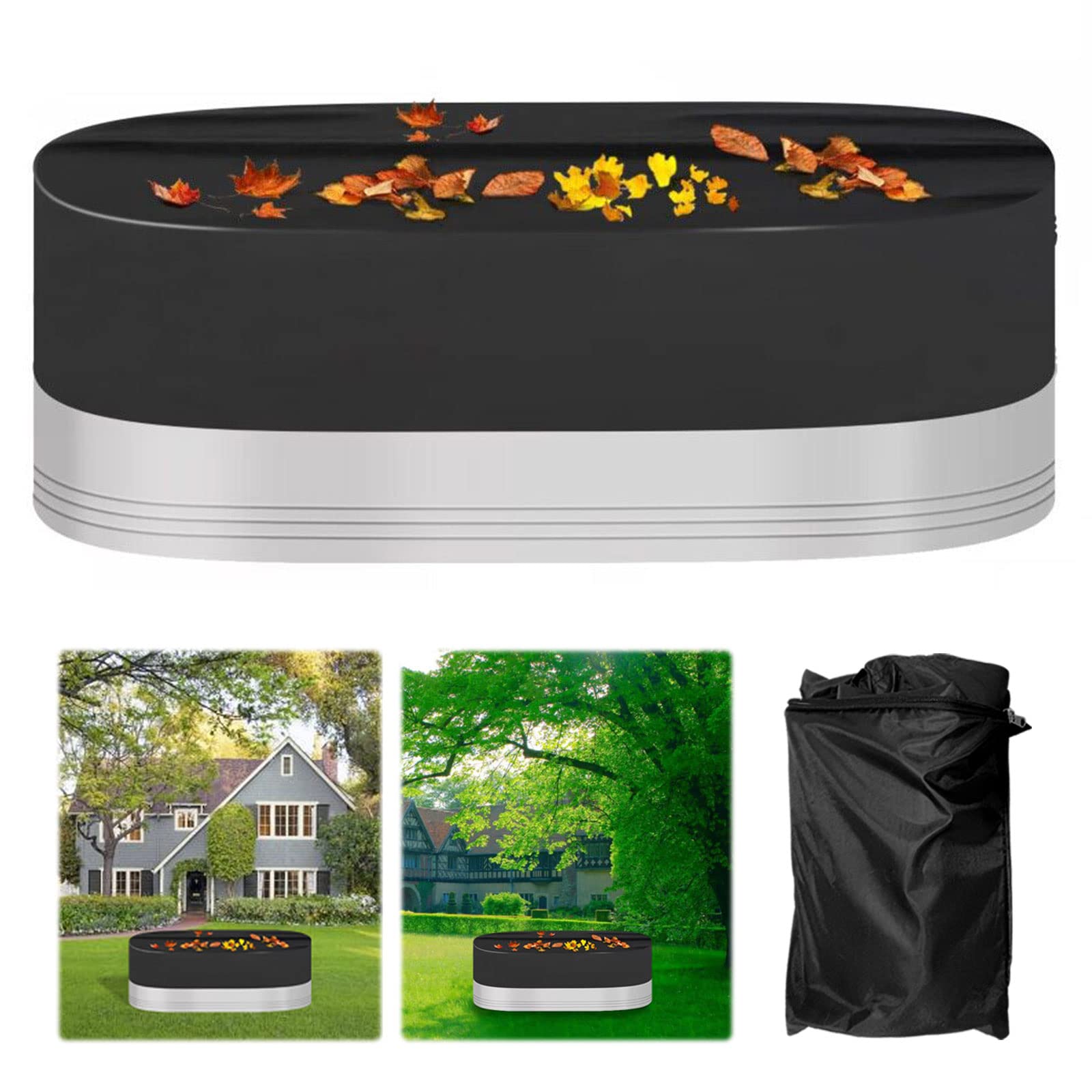 Snapklik.com : Oval Stock Tank Pool Cover 6 Ft, 420D Heavy Duty ...