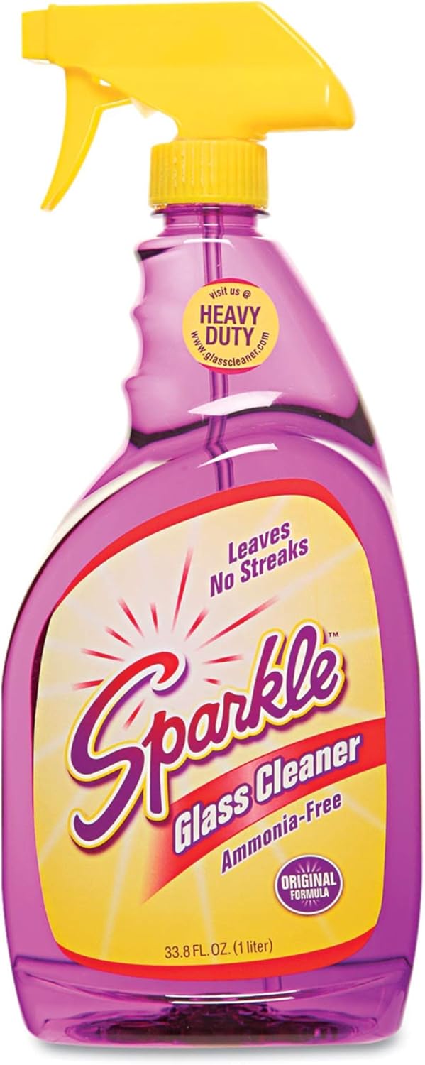 Amazon.com: Sparkle Original Scent No-Streak Glass Cleaner 33.8 oz ...