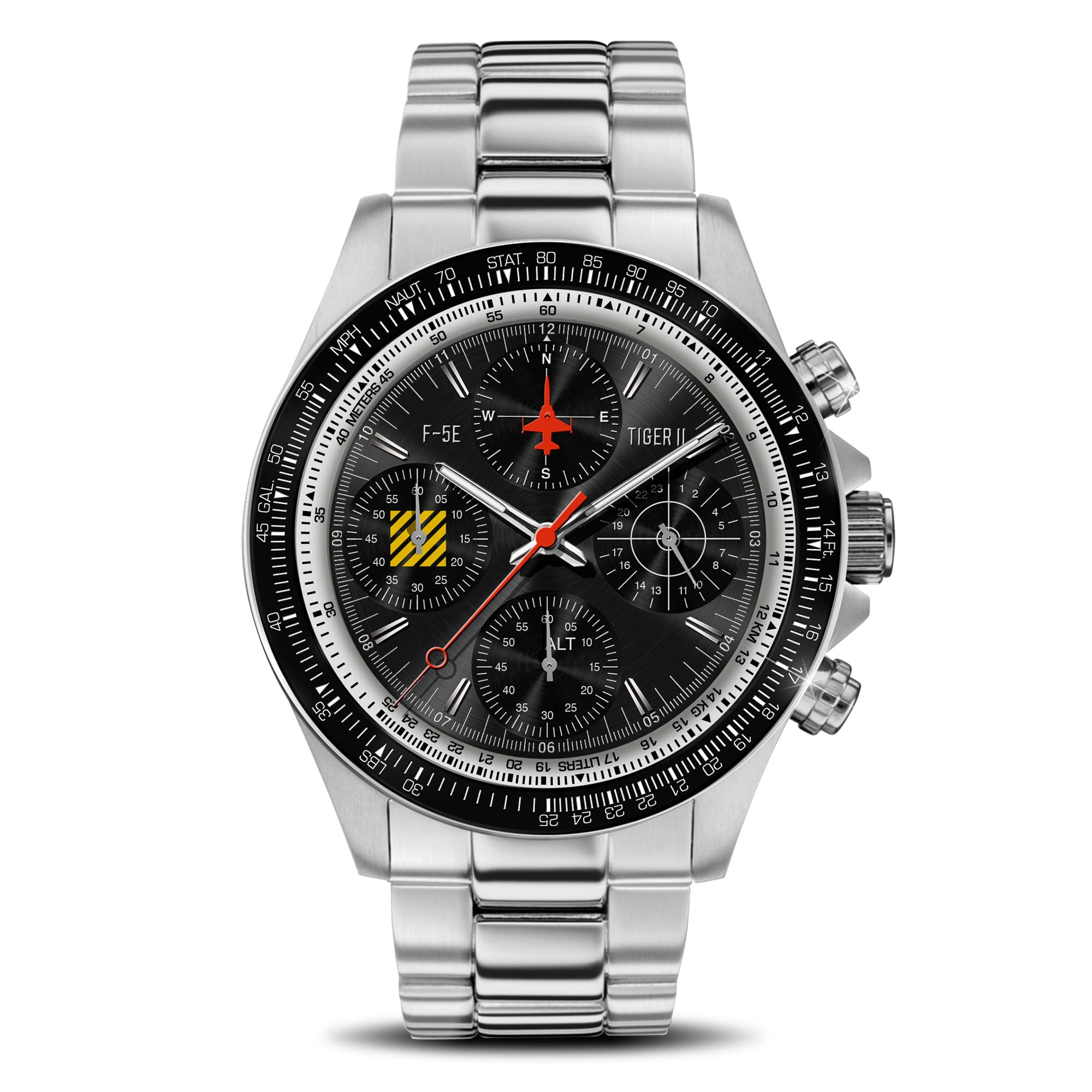Buy The Bradford ExchangeF-5E Tiger II Men's Chronograph Watch ...