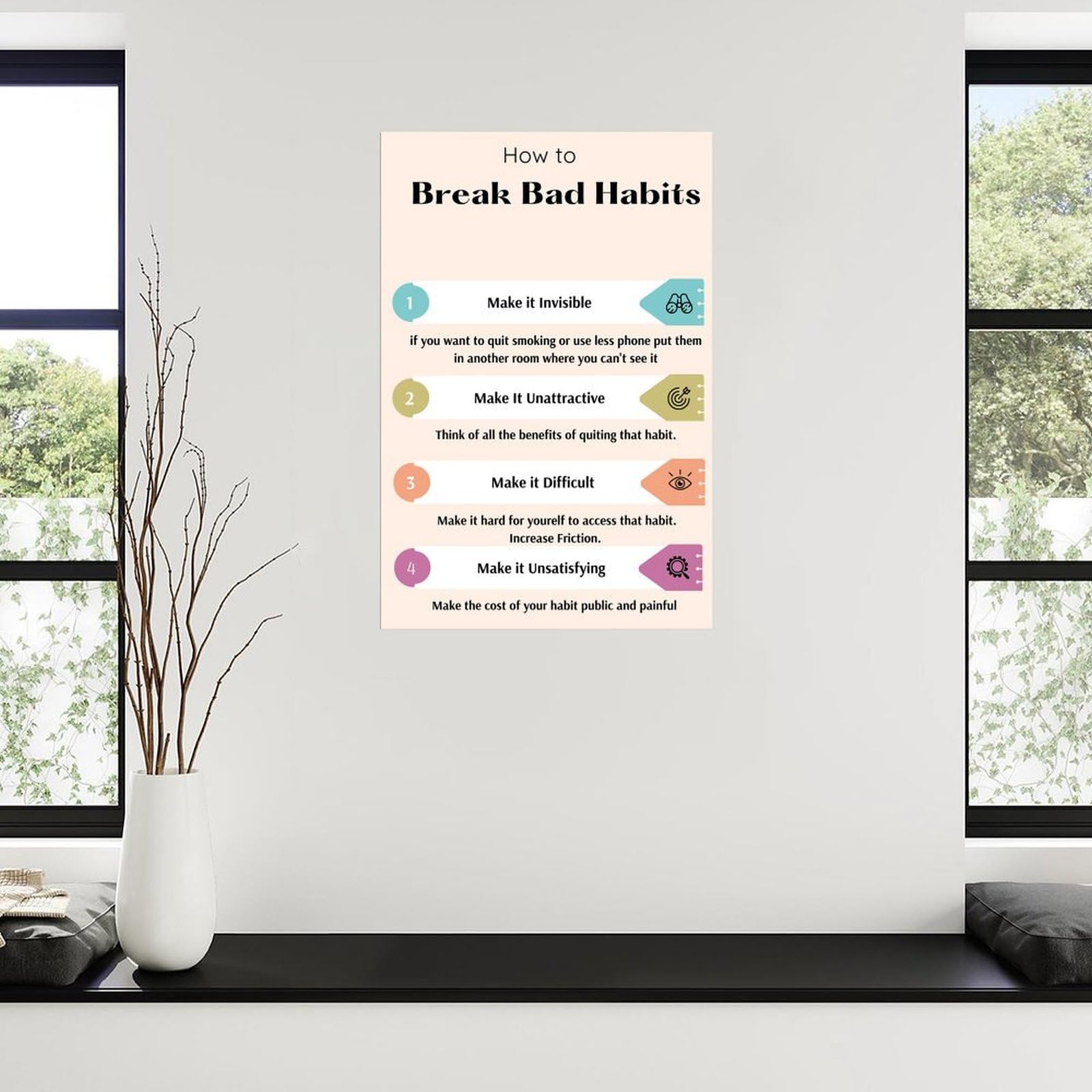 Stop Bad Habits Poster