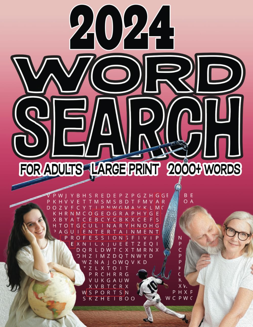 2024 Word Search for Adults: Large Print Puzzles and Worldly Delights ...