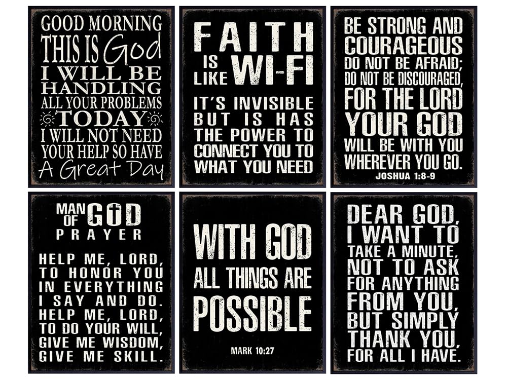 Amazon.com: Motivational poster Religious Wall Decor - 8x10 ...