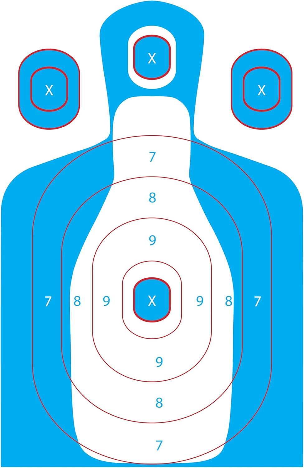 Amazon.com : Center Mass Silhouette Paper Shooting Targets - Perfect ...