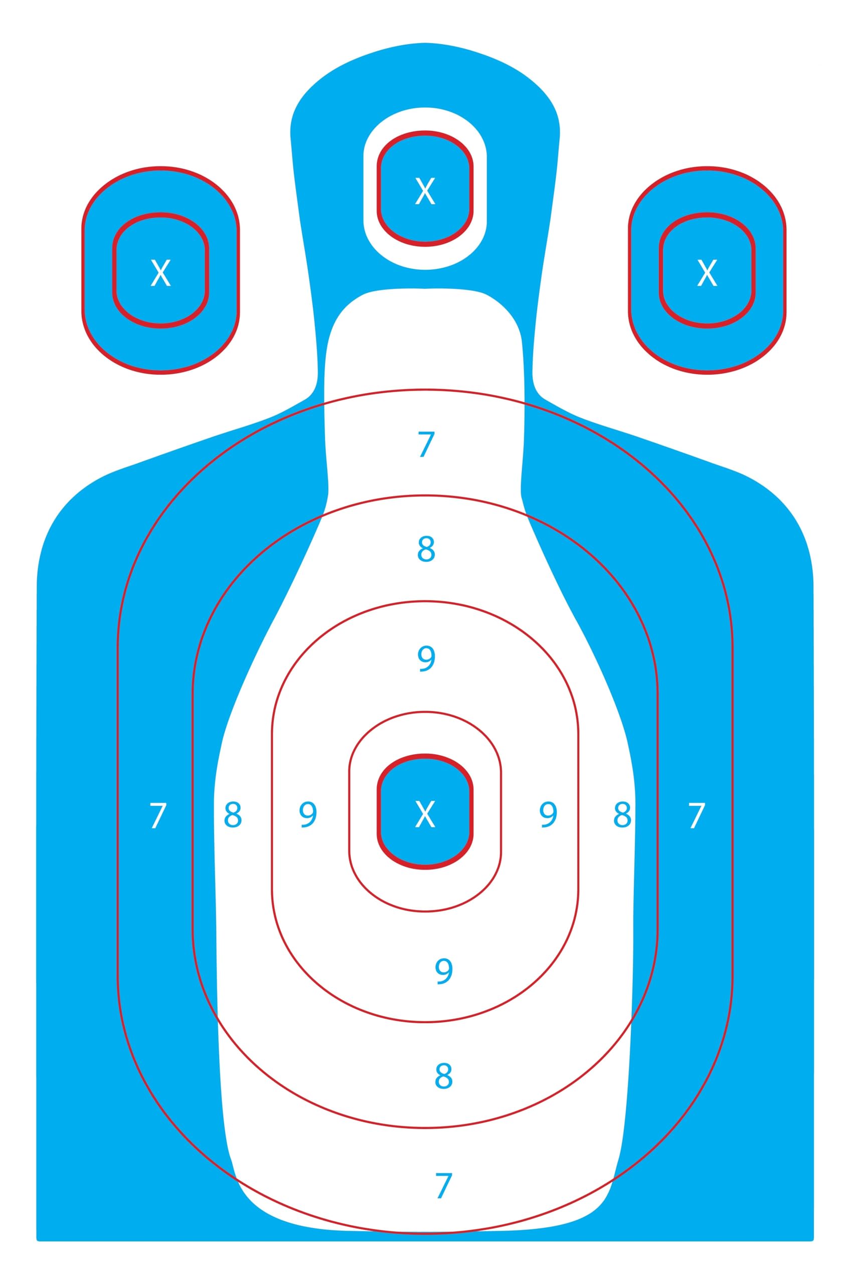 Snapklik.com : Official FBI-Q Shooting Target, Center Mass Silhouette ...