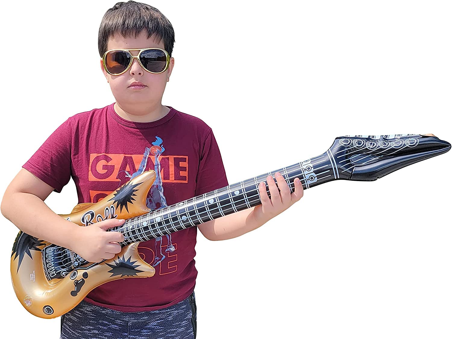 Toddler Guitar Zugar Land Rock Inflatable Mini Guitars Inflatable ...