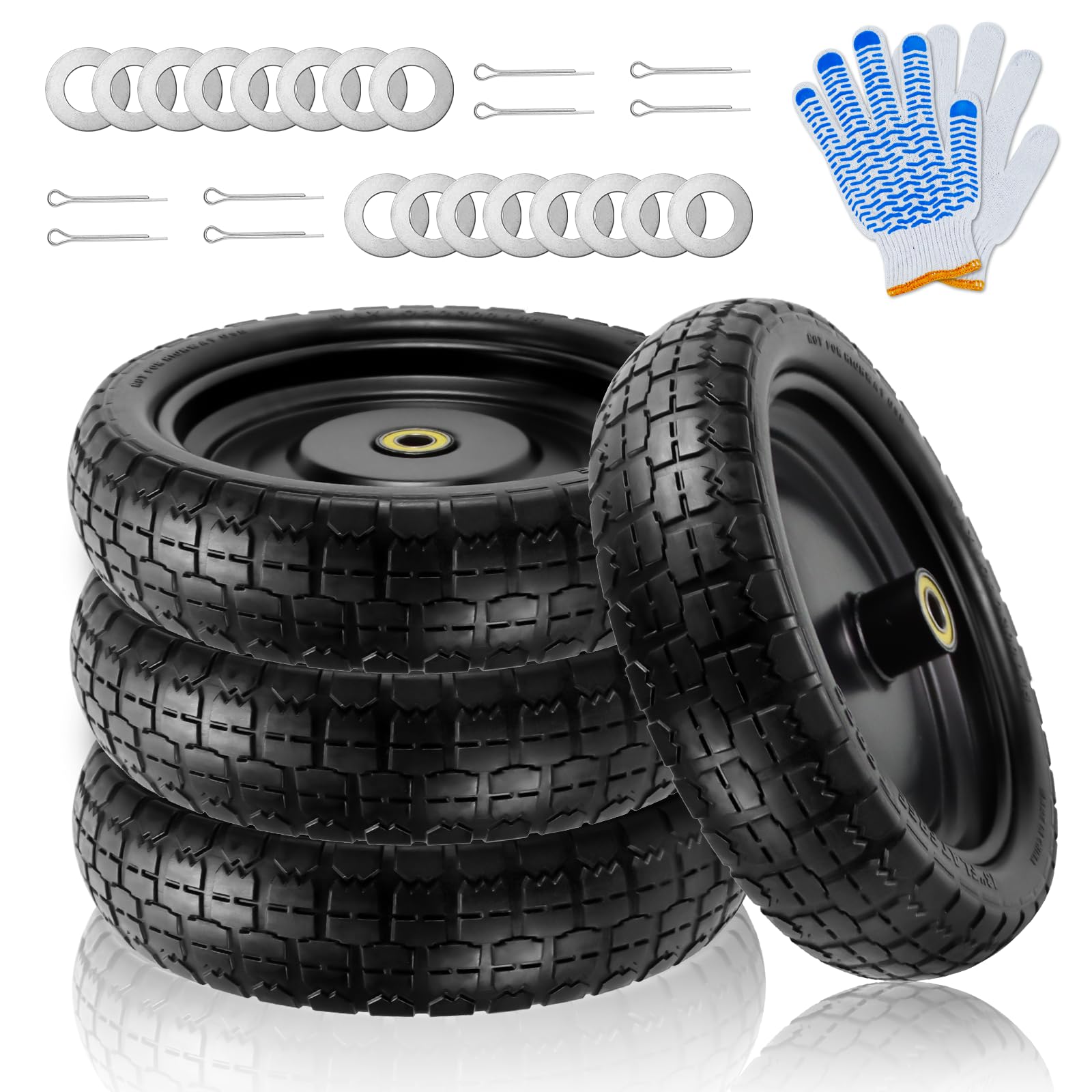 Snapklik.com : 13Garden Cart Tire Replacement For 13 Flat-Free Tire And ...
