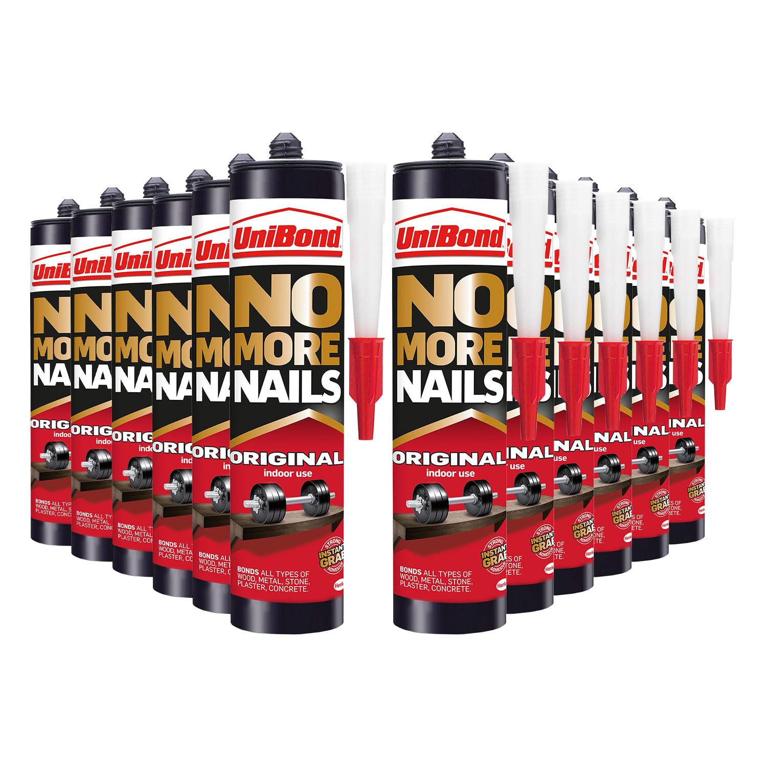 UniBond No More Nails Original, Heavy-Duty Mounting Adhesive, Strong ...