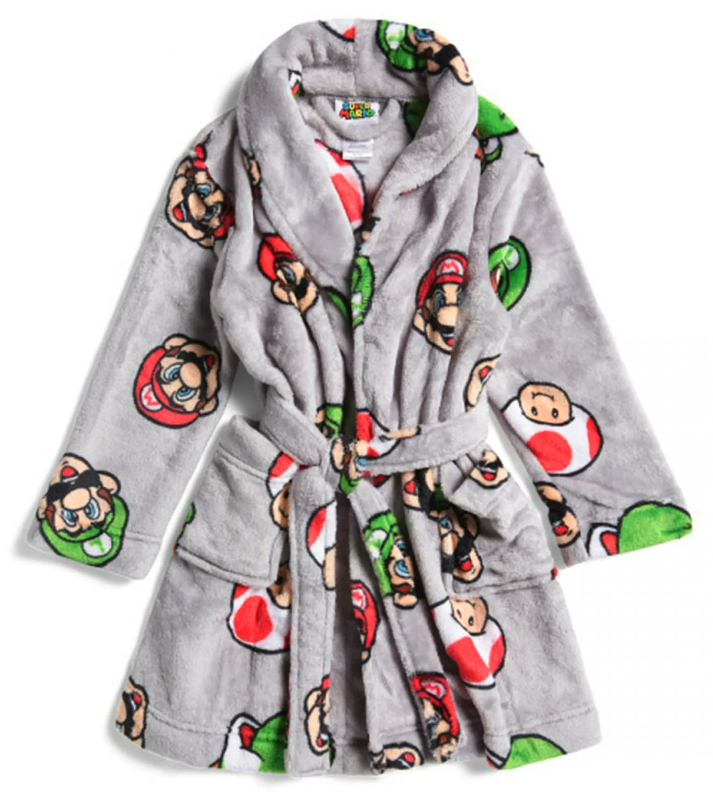Amazon.com: Super Mario boys Nintendo Luxe Plush Robe: Clothing, Shoes ...