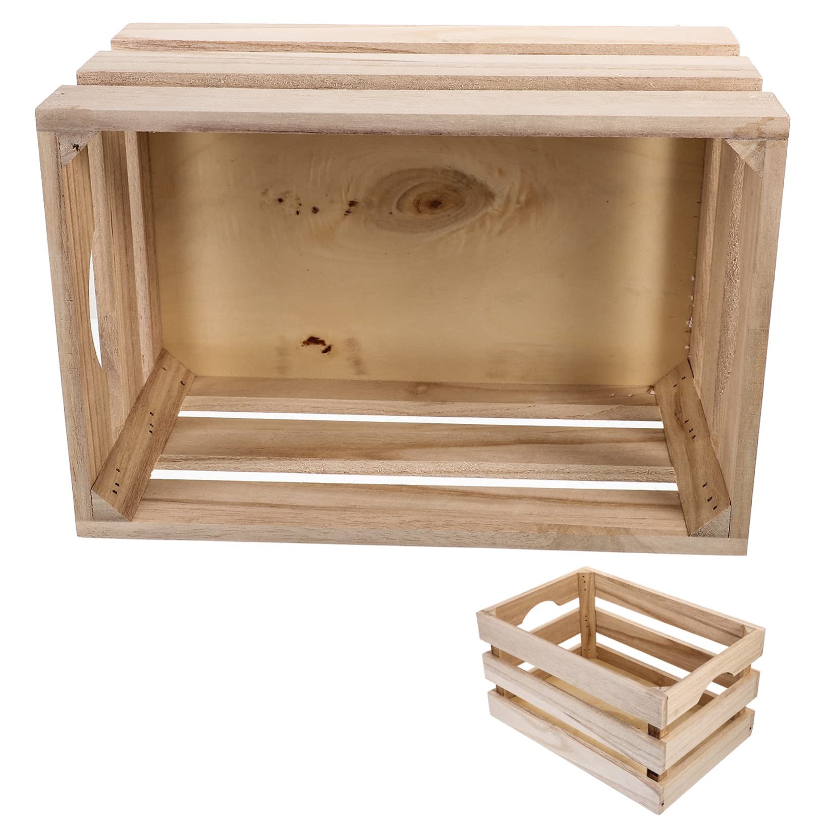 Amazon.com: Zerodeko Storage Box Large Storage Holder Wood Crates Kid ...