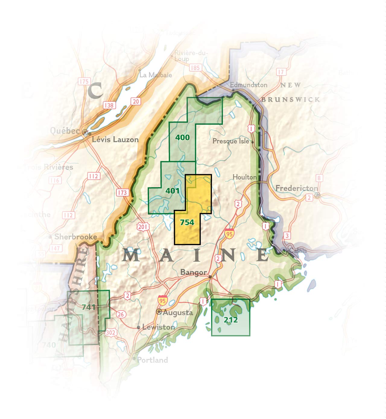 Snapklik.com : Baxter State Park Map Mount Katahdin, Katahdin Iron Works