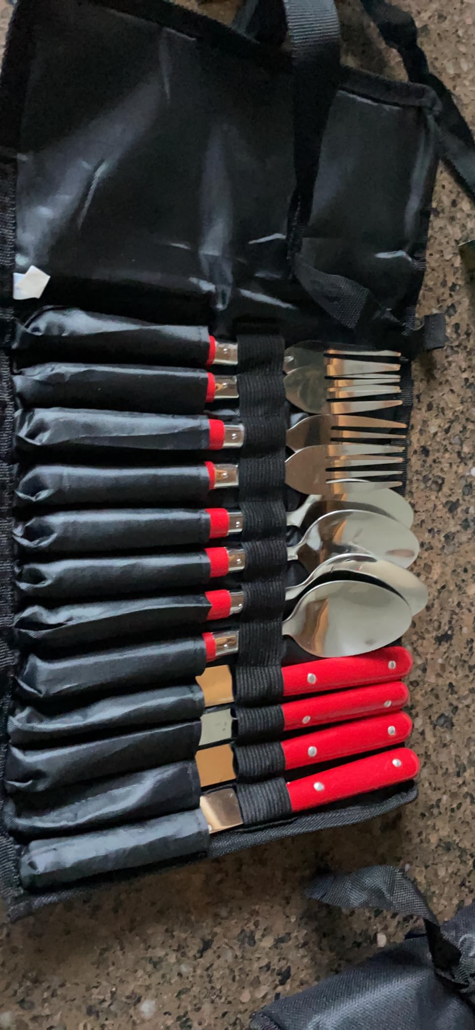 $8/mo - Finance Coleman 24-Piece Enamel Dinnerware Set, Durable Dishes ...