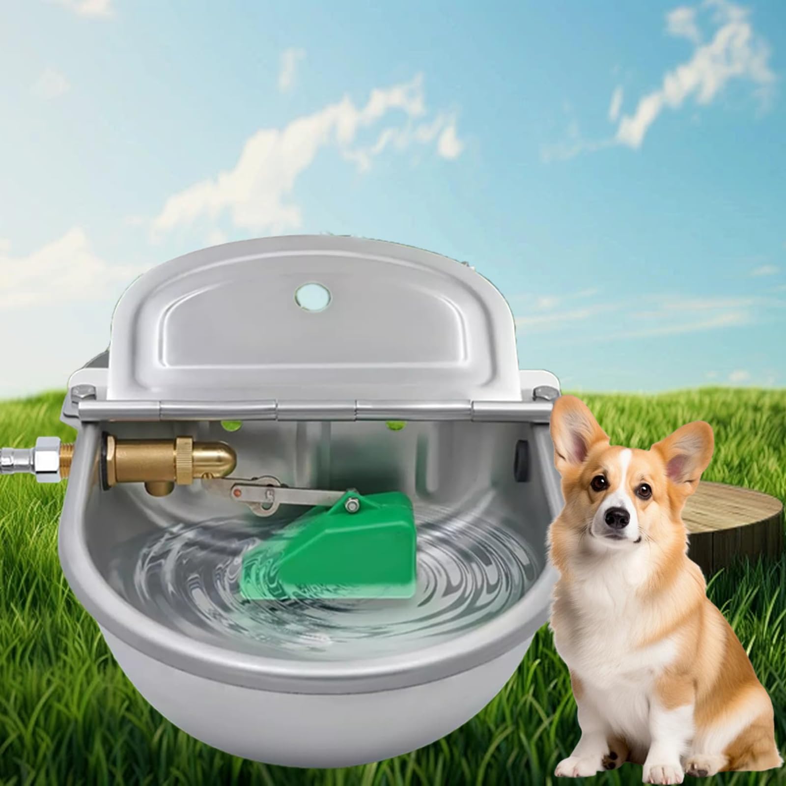 Snapklik.com : Automatic Dog Water Bowl Dispenser, Large Breed, Outdoor ...