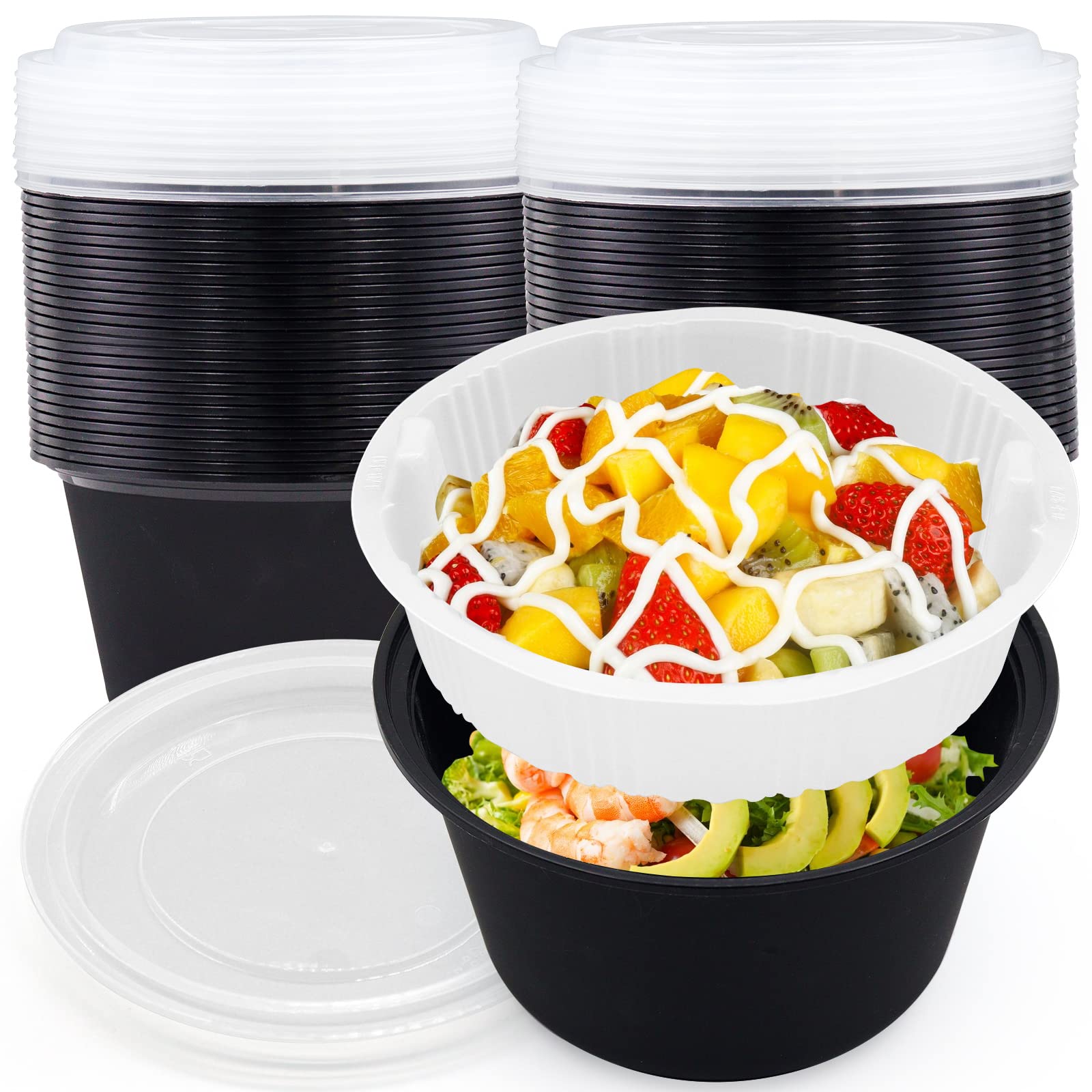 Amazon.com: POPMISOLER 150 PCS Stackable Lunch Container,Lunch ...
