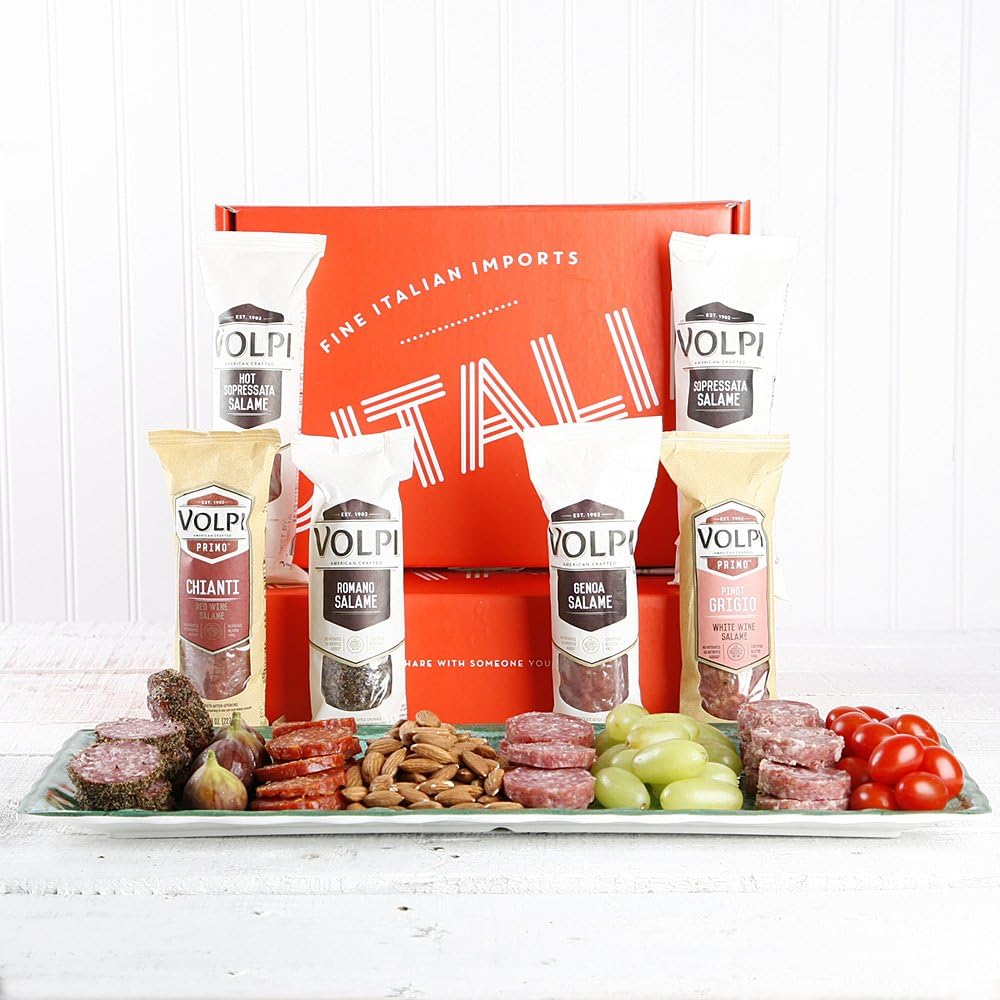Amazon.com: Volpi Salume Snack Assortment Gift Box | Set of 6 : Grocery ...