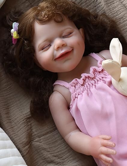 Amazon.com: ZTDOLL Reborn Baby Dolls Girls 18 Inch, Vinyl Silicone Full ...
