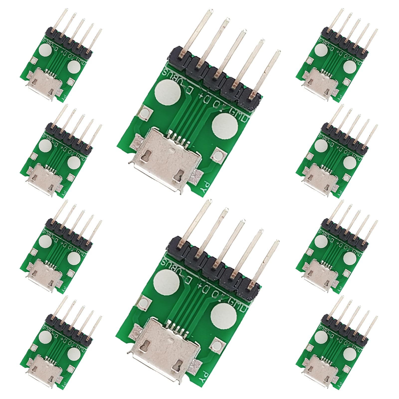 Amazon.com: Teansic 10pcs Micro USB to DIP Adapter,USB2.0 Female ...