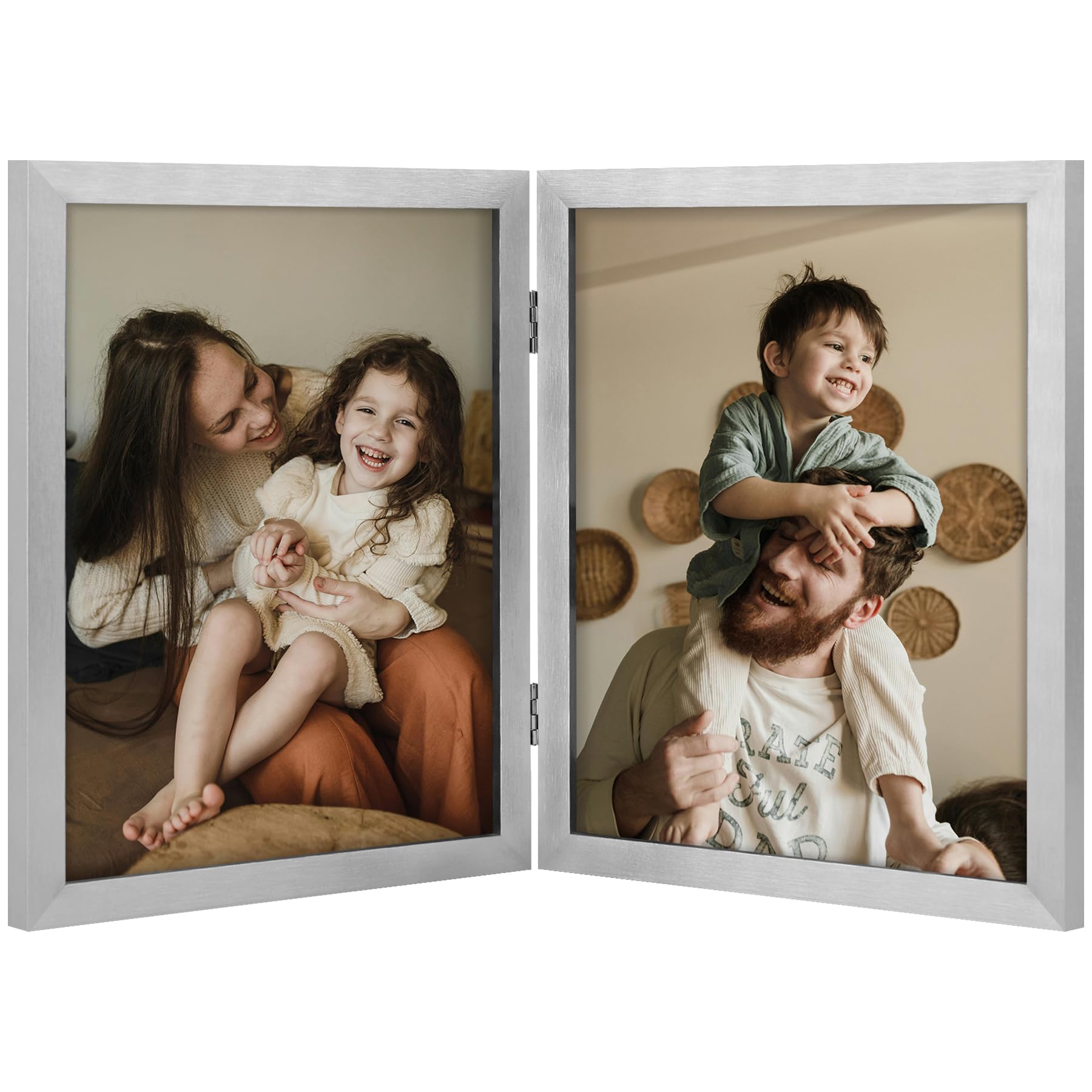 Amazon.com - decorUhome Double 8x10 Picture Frame Vertical, Engineered ...