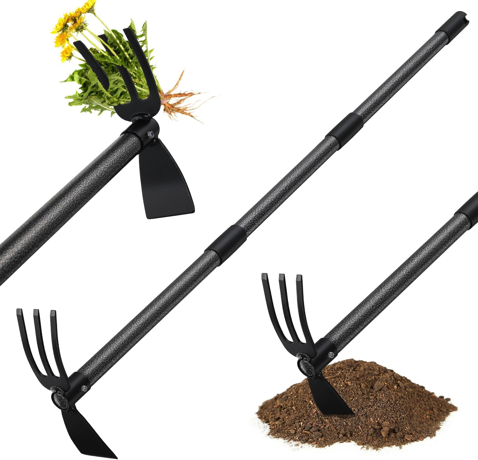 Amazon.com : Garden Hoe, Heavy Duty Trenching Hoes with 72 Inch Long ...