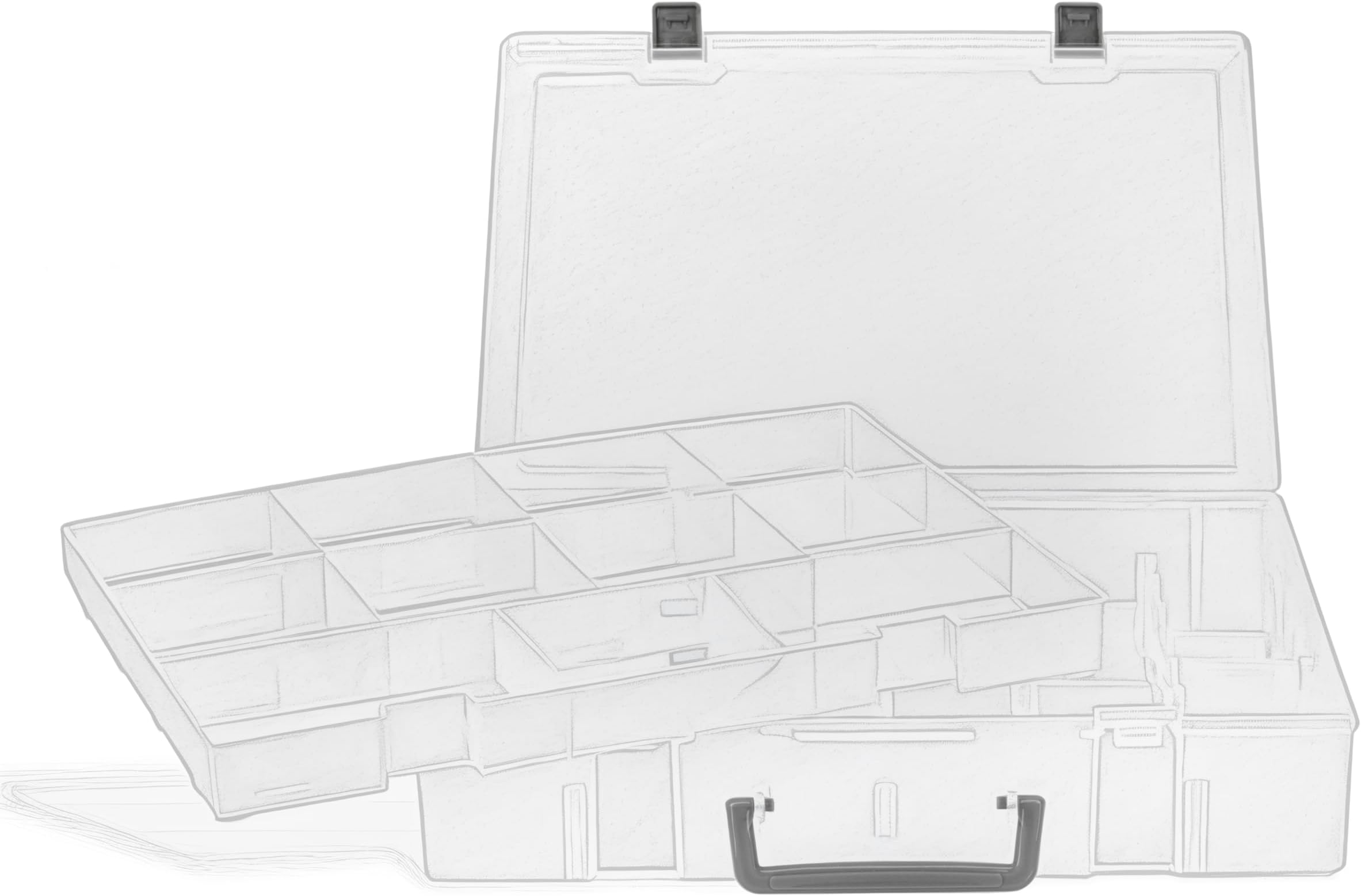 Amazon.com: LDXDRU 3Pcs Craft Storage Boxes with Hinged Lids ...