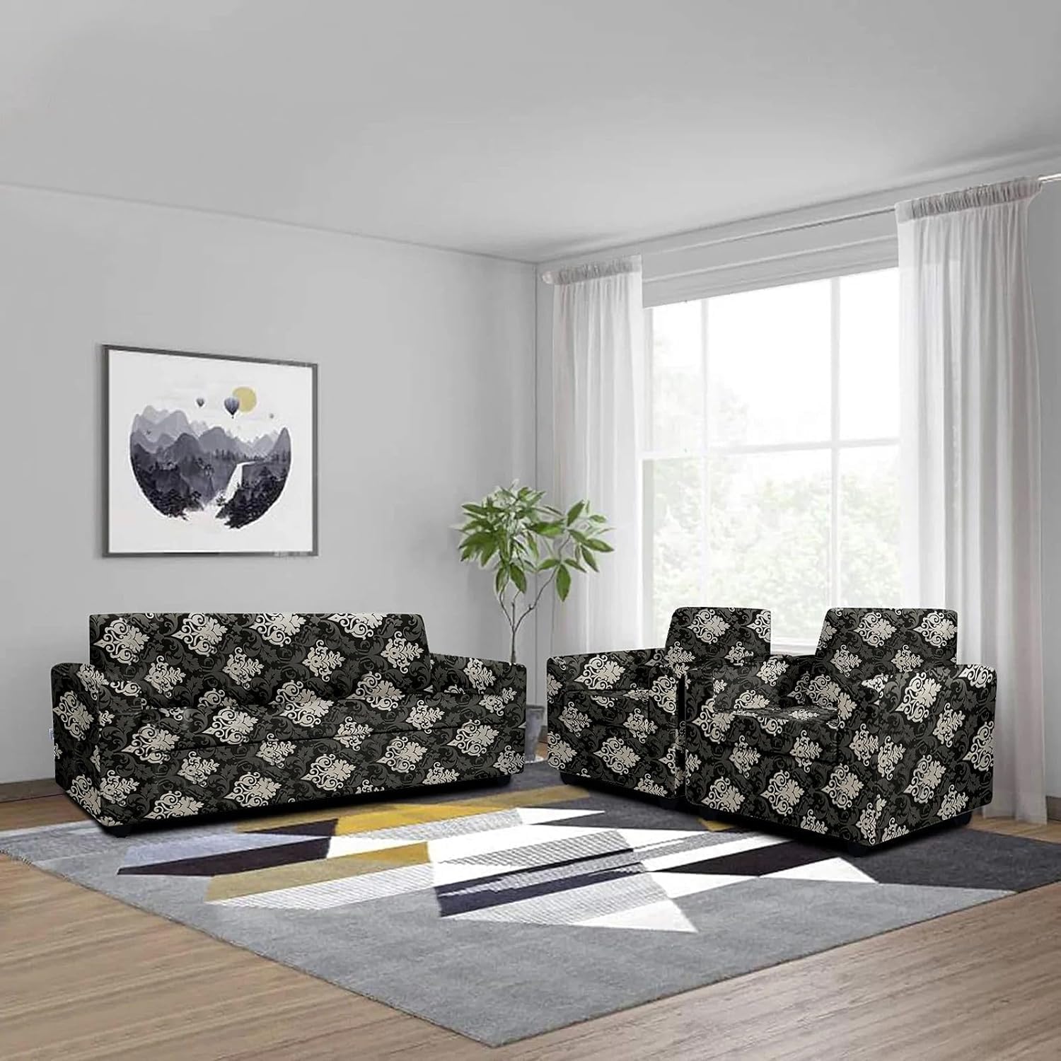 YAZLYN COLLECTION Universal Sofa Cover for Double Seaters - Durable ...