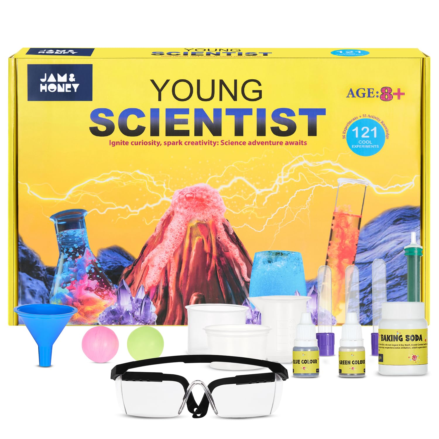 Amazon Brand - Jam & Honey Young Scientist Ultimate Science Kit for Boys and Girls | Over 120 ...