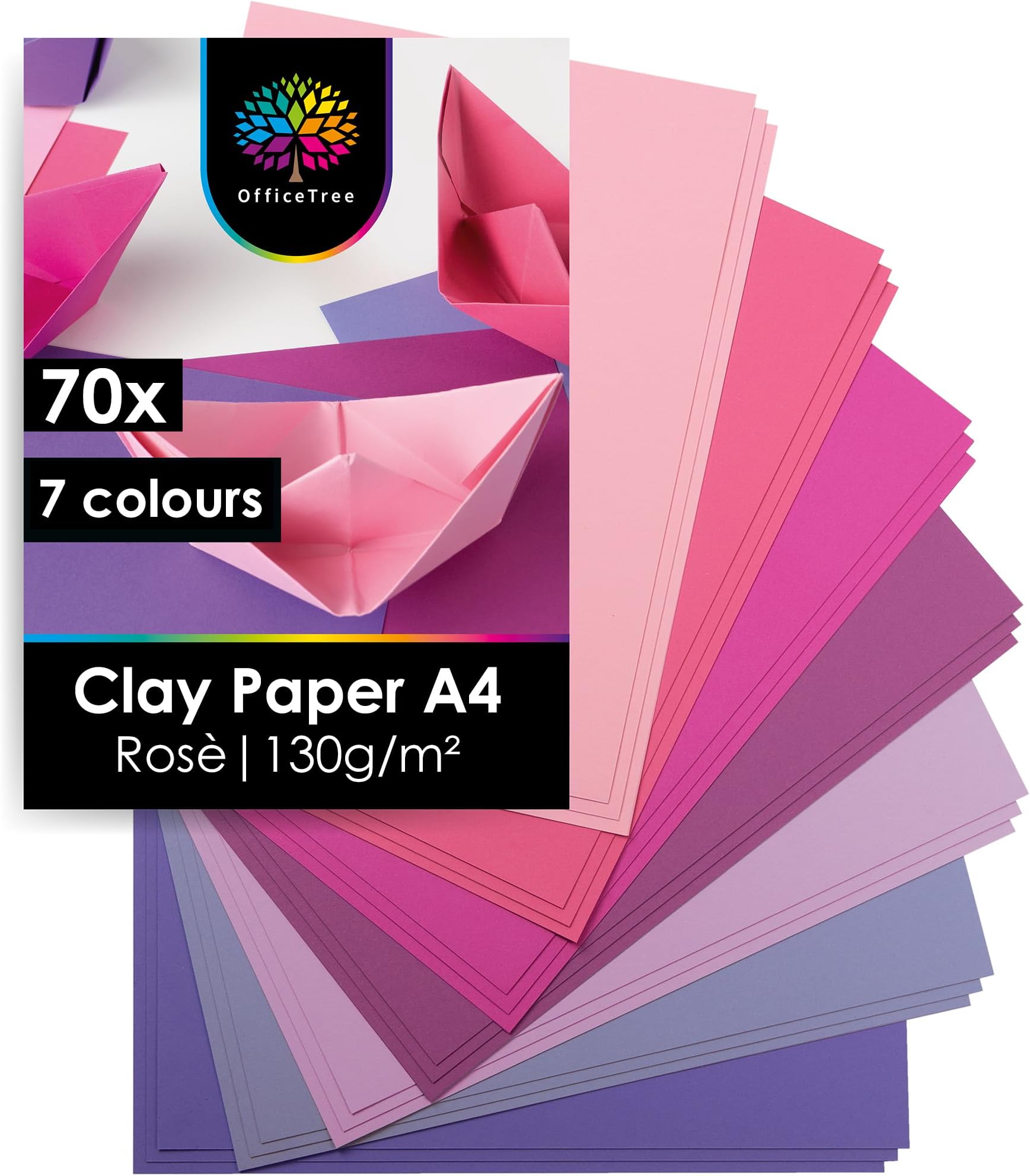 PASTEL PINK A4 Coloured Craft Card 160gsm x 50 Sheets : Amazon.co.uk ...