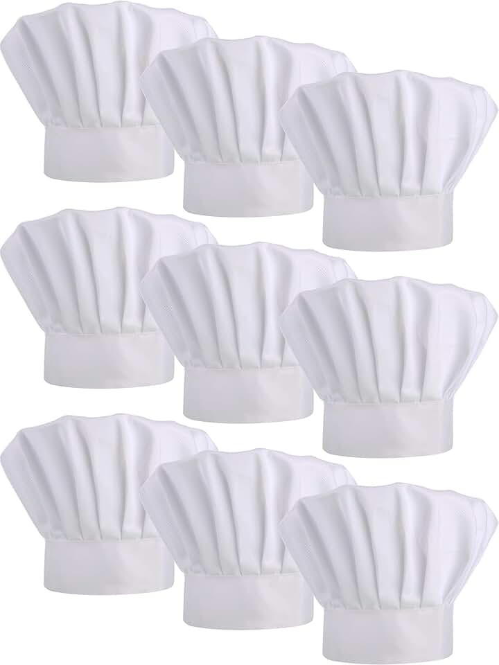 Amazon.com: Chef's Hats - Chef's Hats / Food Service Uniforms: Clothing ...
