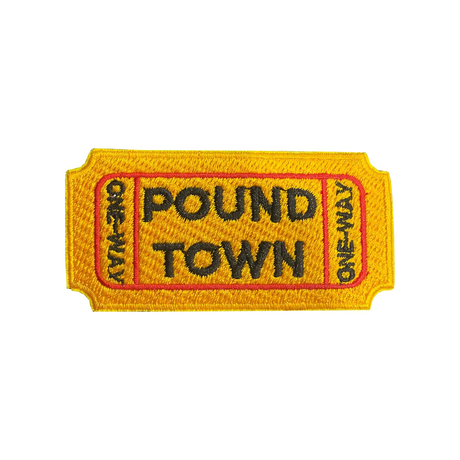 Amazon.com: Pound T Ticket Patch, Full Embroidered Patch for Clothes ...