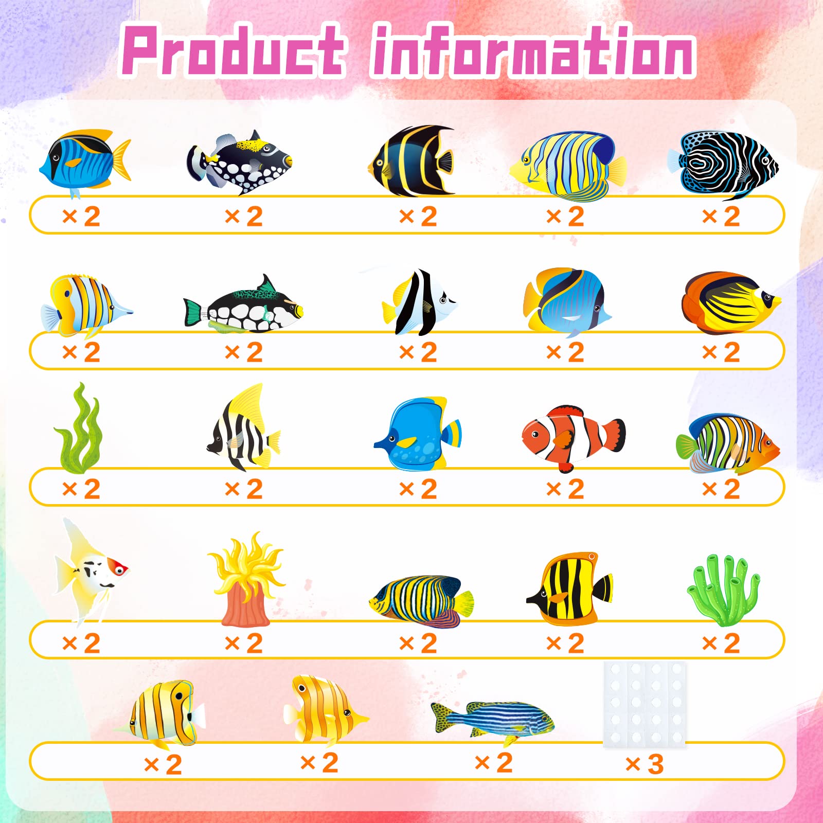 Snapklik.com : Tropical Fish Cutouts 46 Pack Paper Colorful School ...