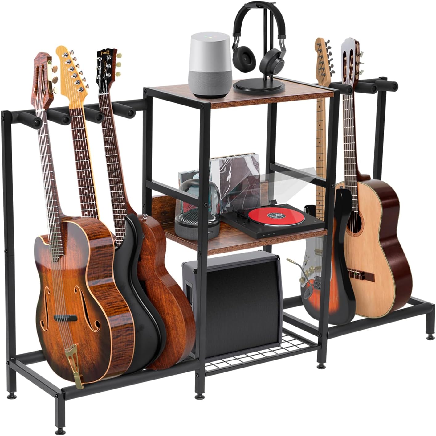 Amazon.com: Nisorpa Guitar Rack 8 Electric Bass Guitar Holder,Guitar ...