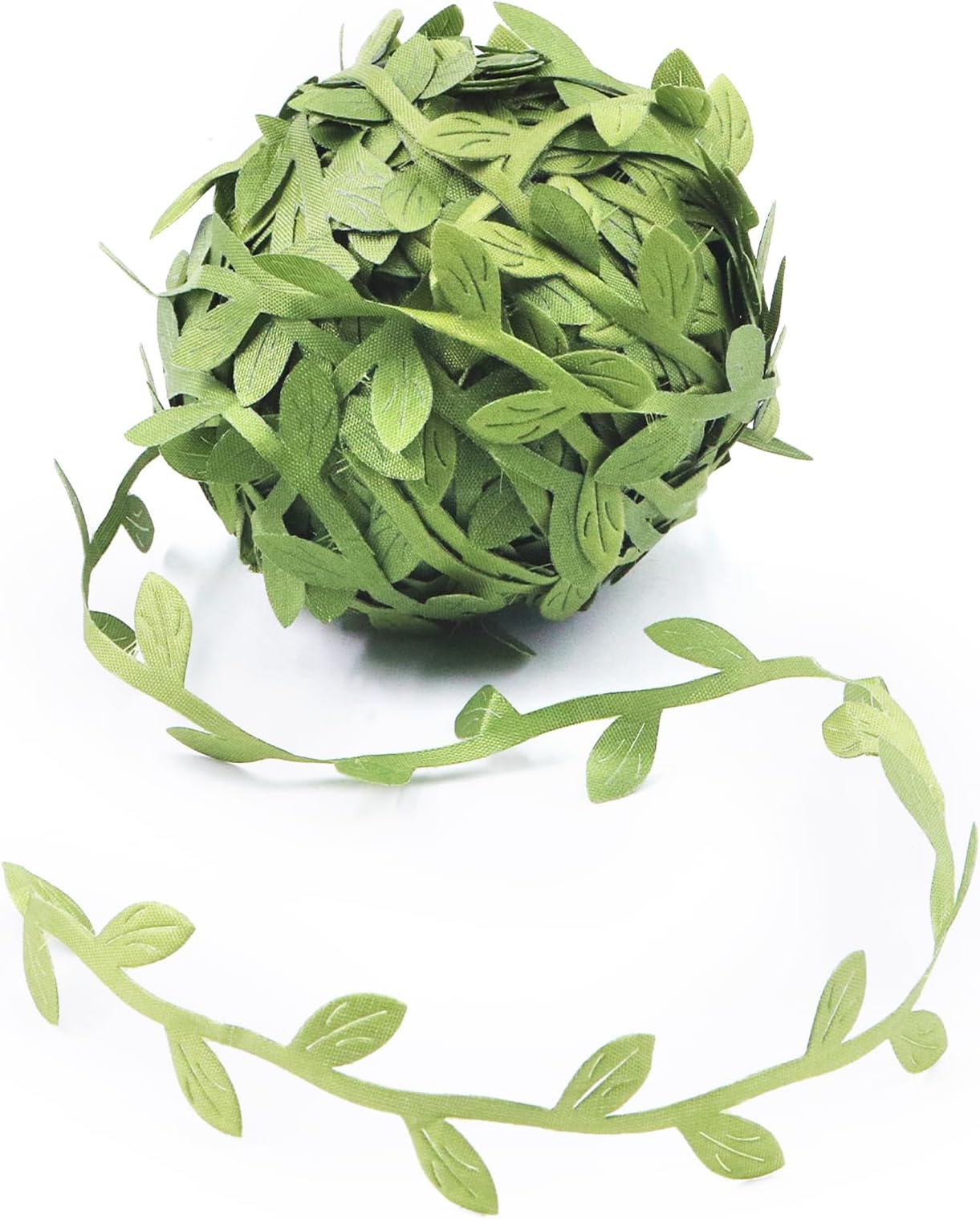 tenn well Artificial Leaf Vine Ribbon, 100M Garland Fake Vines Green ...