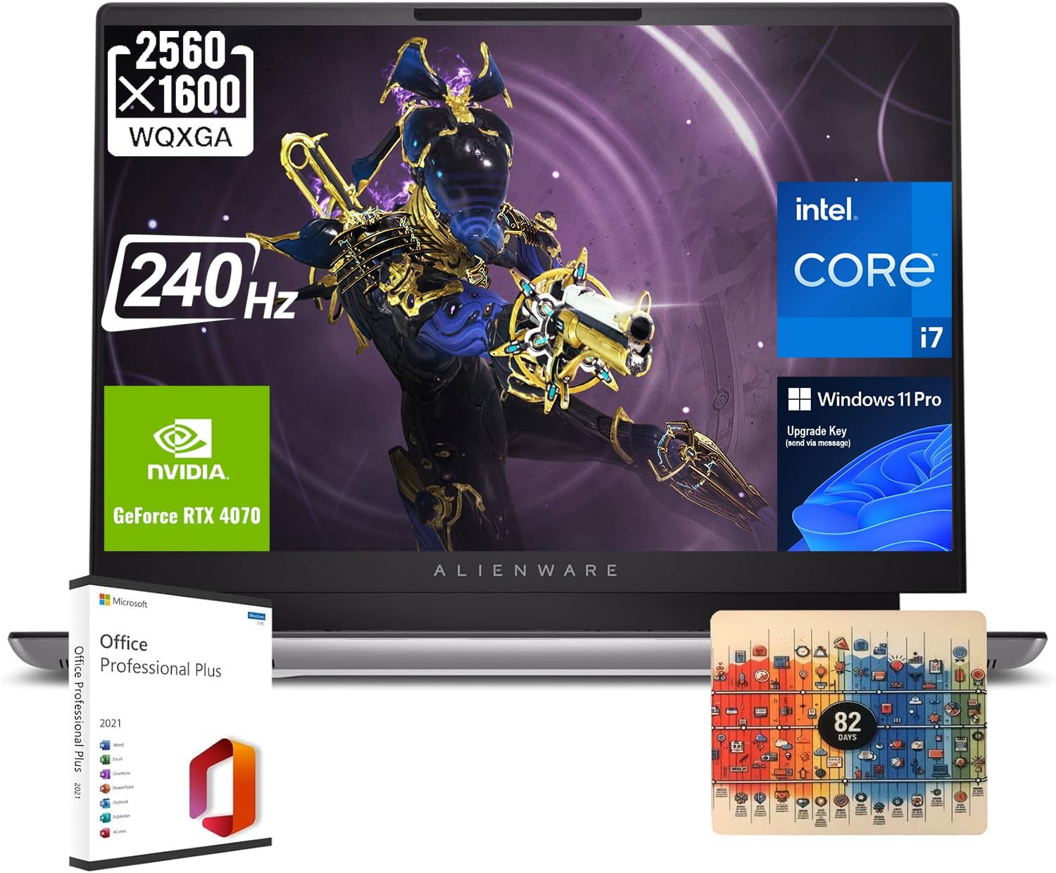 Amazon.com: Alienware 2024 Newest x16 Gaming Laptop, 16" QHD+ 240Hz ...