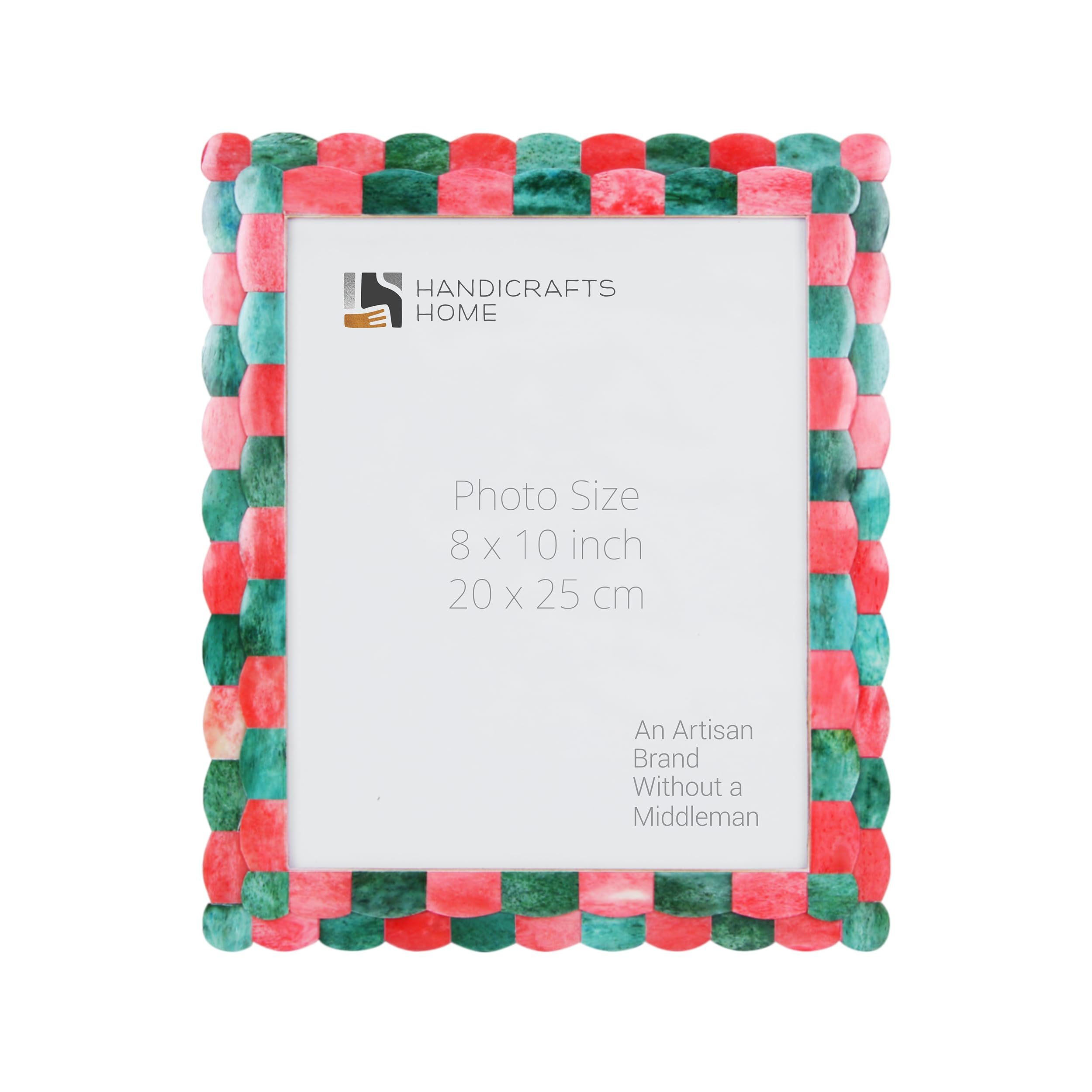 8 X 10 Isaac Jacobs 10x12 (Matted 8x10) Silver Metal Picture Frame ...