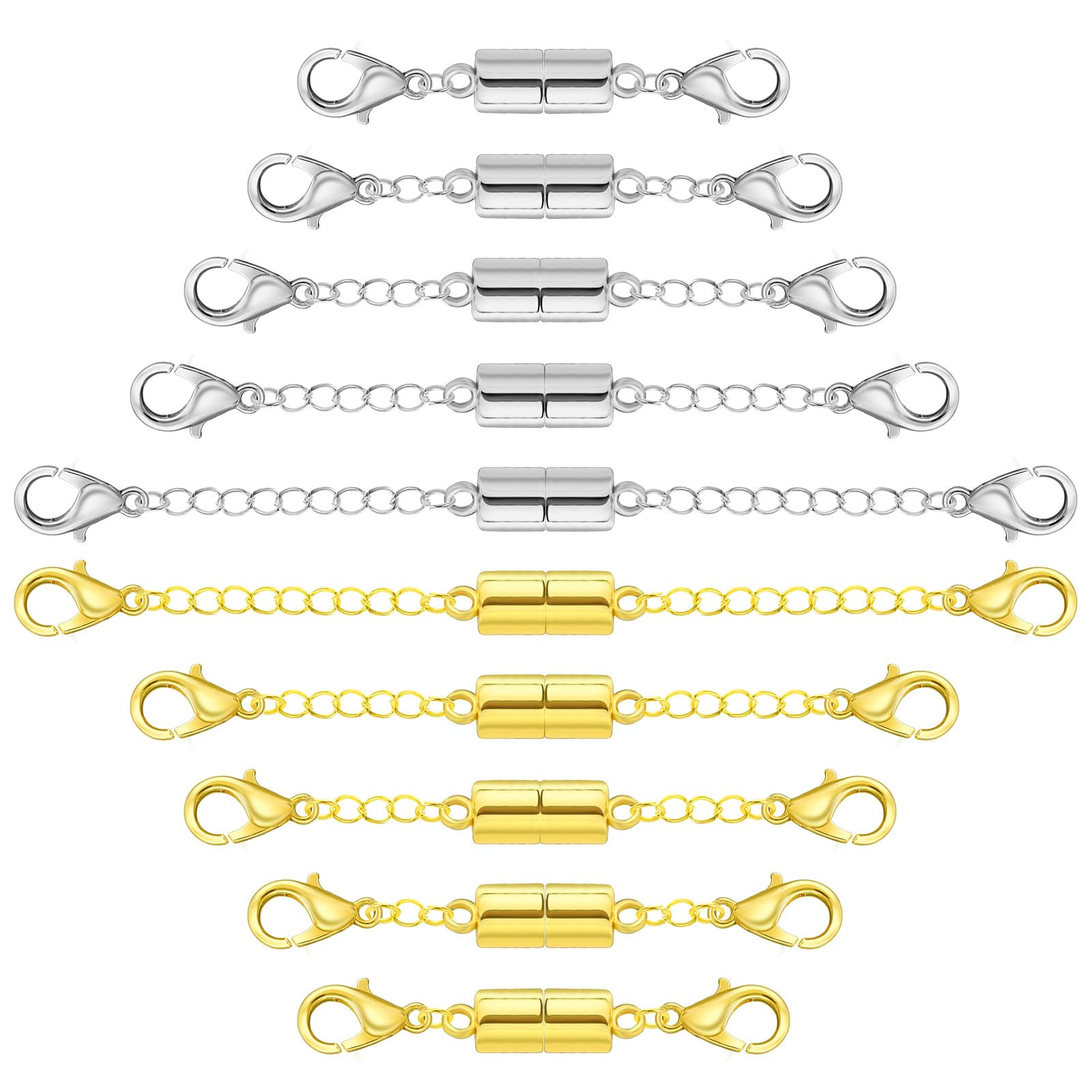 Amazon.com: Magnetic Necklace Extender, Magnetic Necklace Clasps and ...