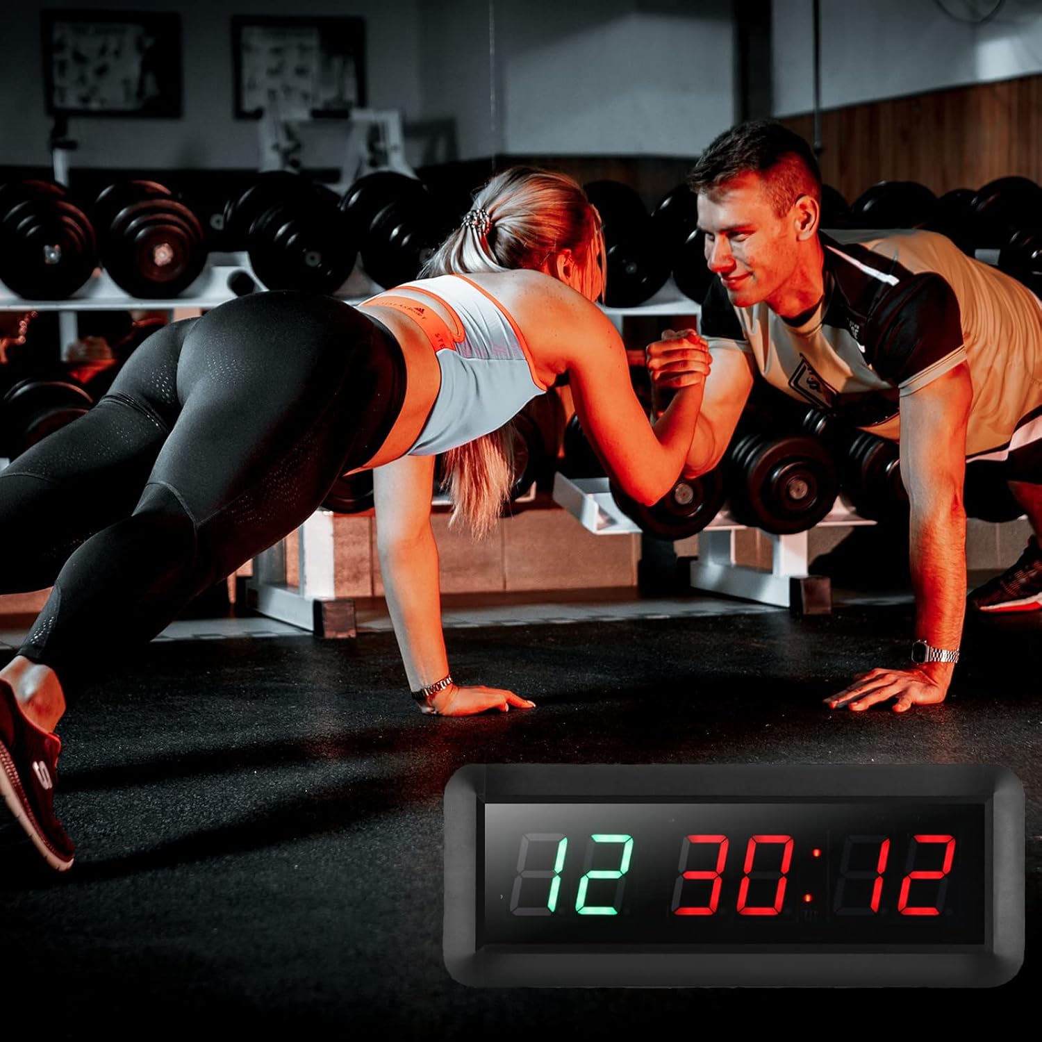 Buy PELLOR Fitness Training Gym Timer, Interval Timer Clock with Remote ...