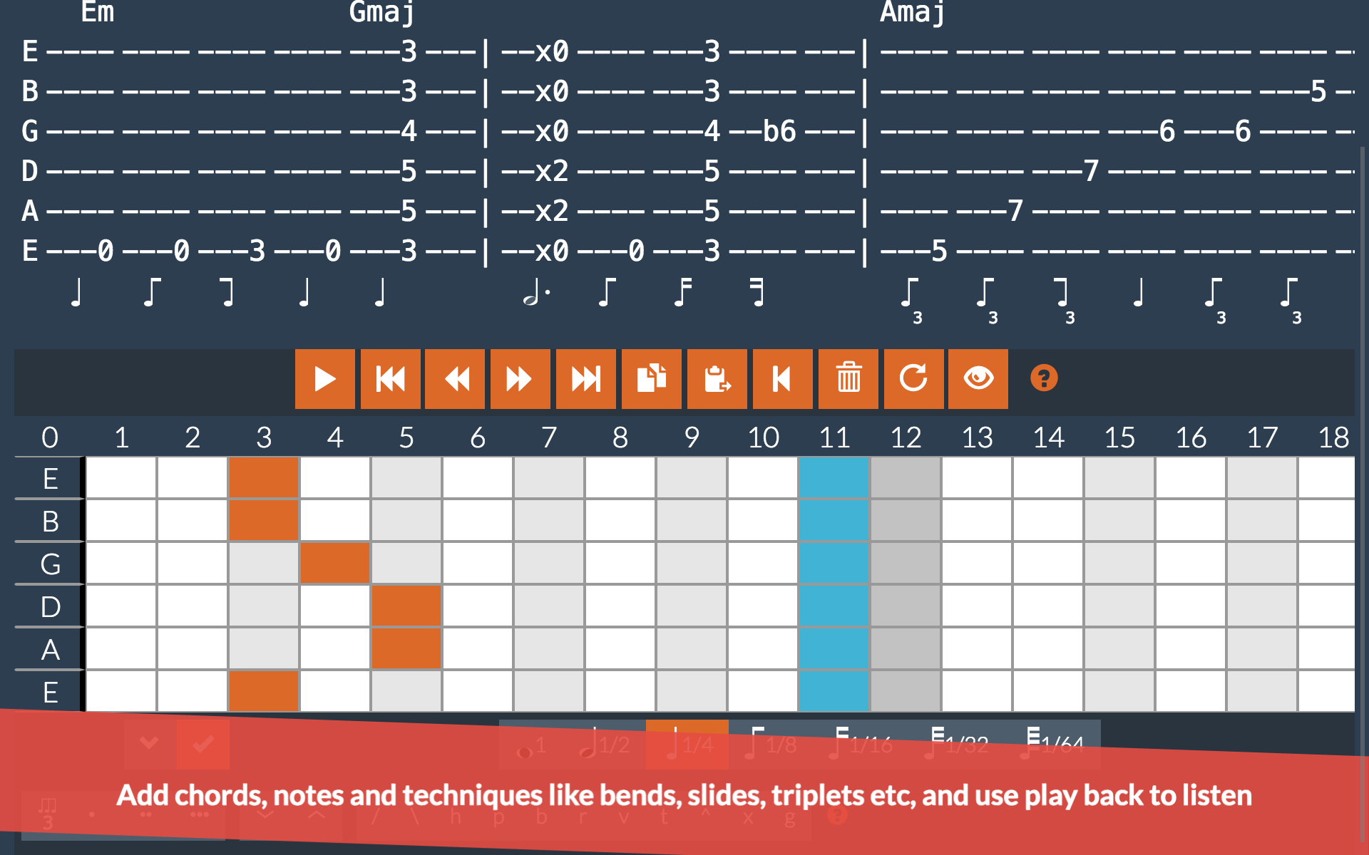 Guitar Notepad - Tab Editor - App on Amazon Appstore