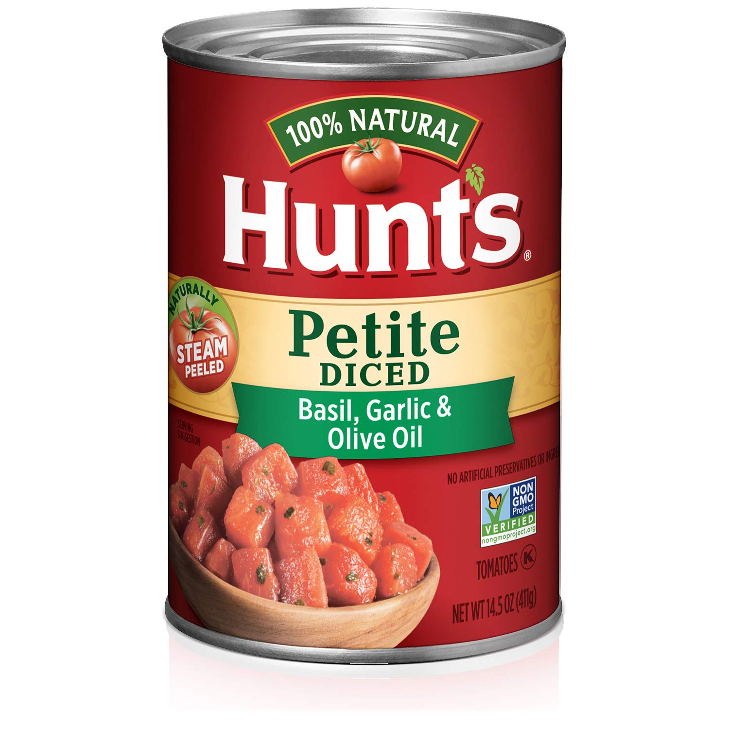 Snapklik.com : Hunts Petite Diced Tomatoes Garlic & Olive Oil