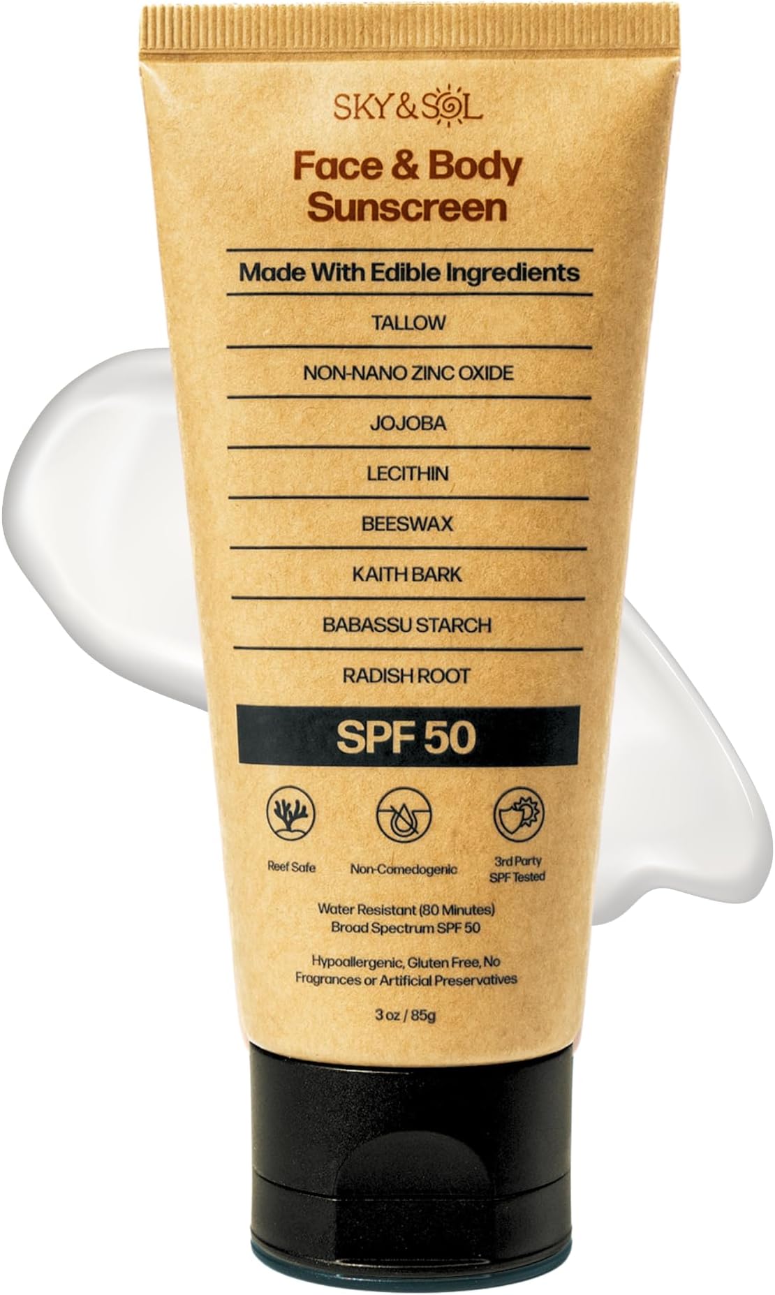 Amazon.com: Santa Cruz Paleo Beef Tallow for Skin & Zinc Sunscreen, Grass Finished & Grass Fed ...