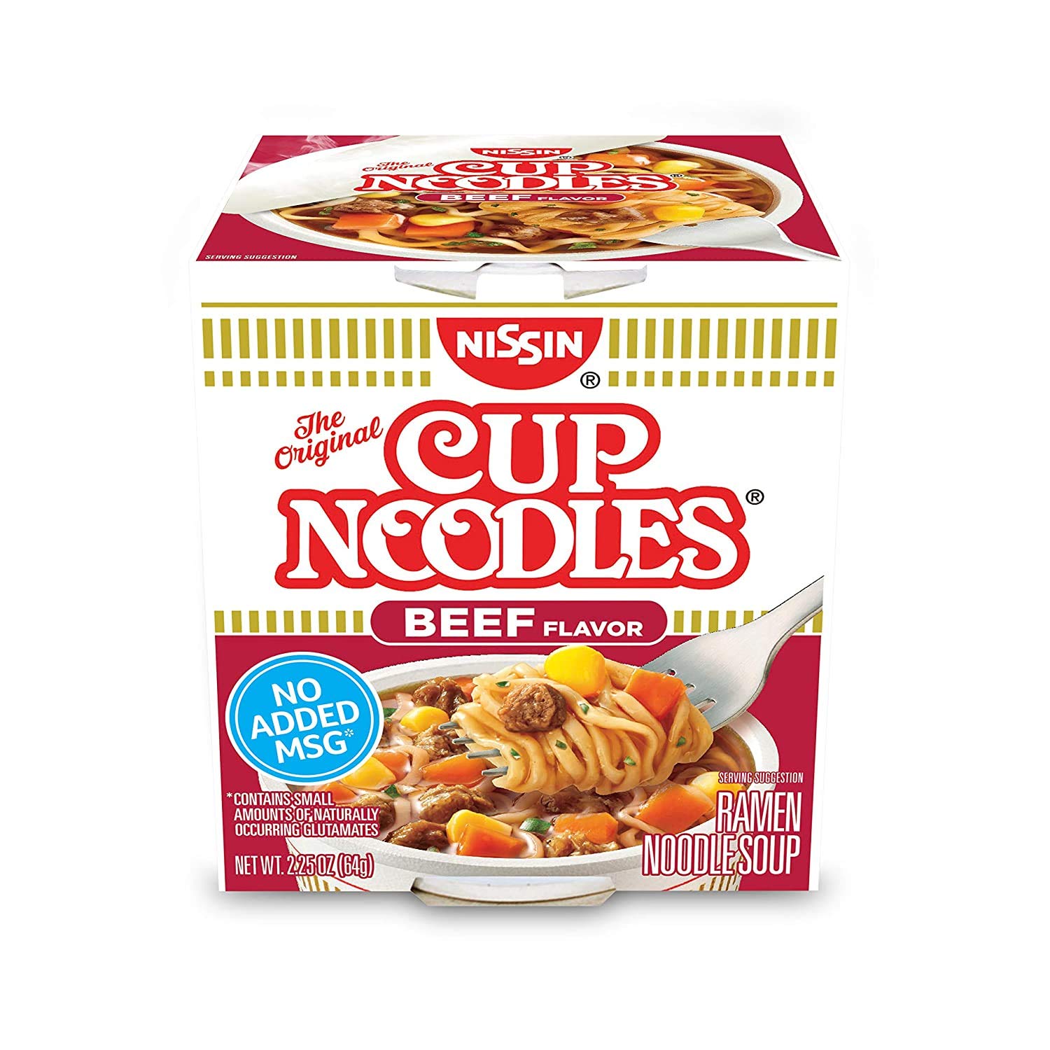Amazon.com : Nissin Cup Noodles Ramen Noodle Soup, Beef, 2.25 Oz (Pack ...