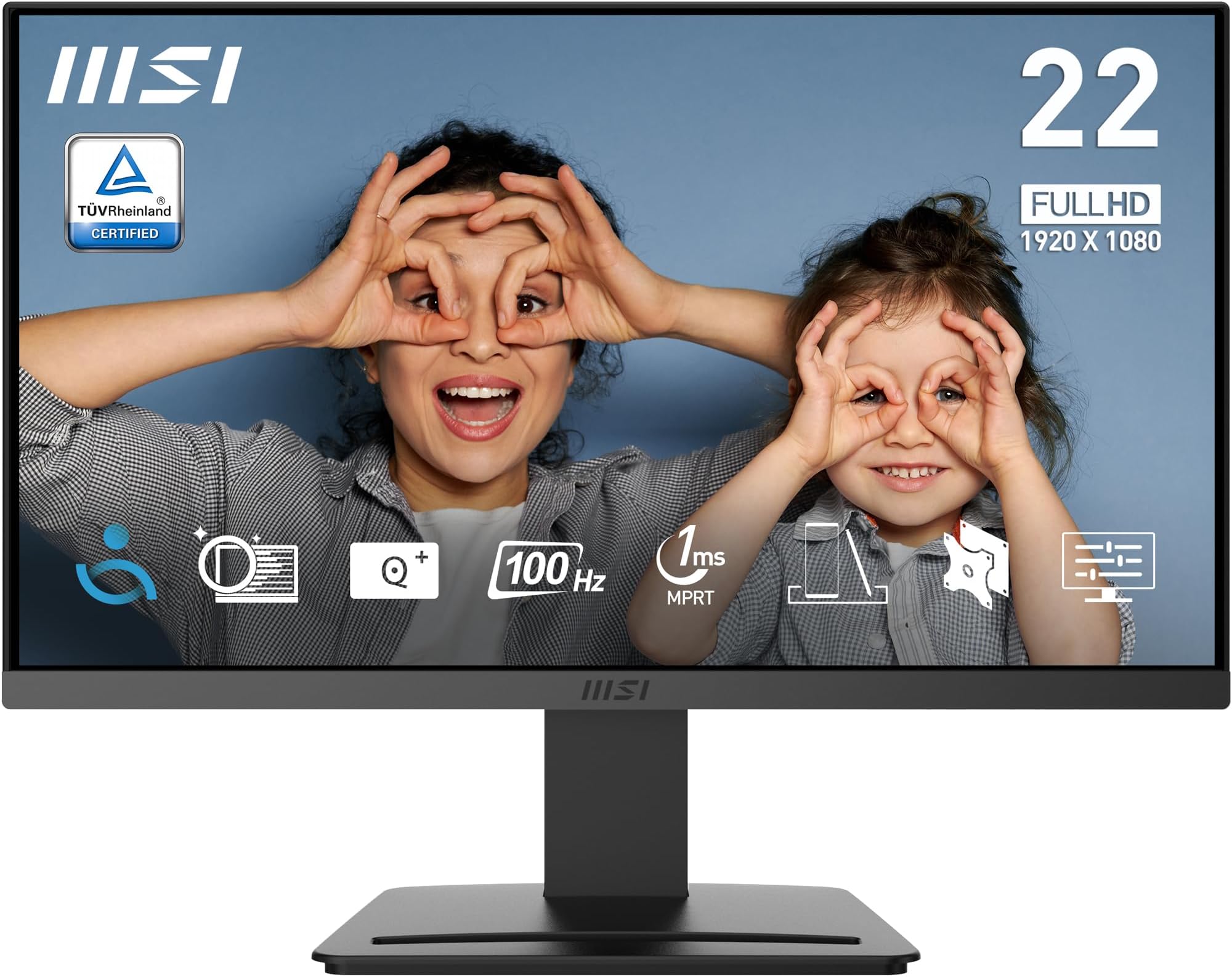 MSI PRO MP225 21.5 Inch Full HD Office Monitor - 1920 x 1080 IPS Panel ...