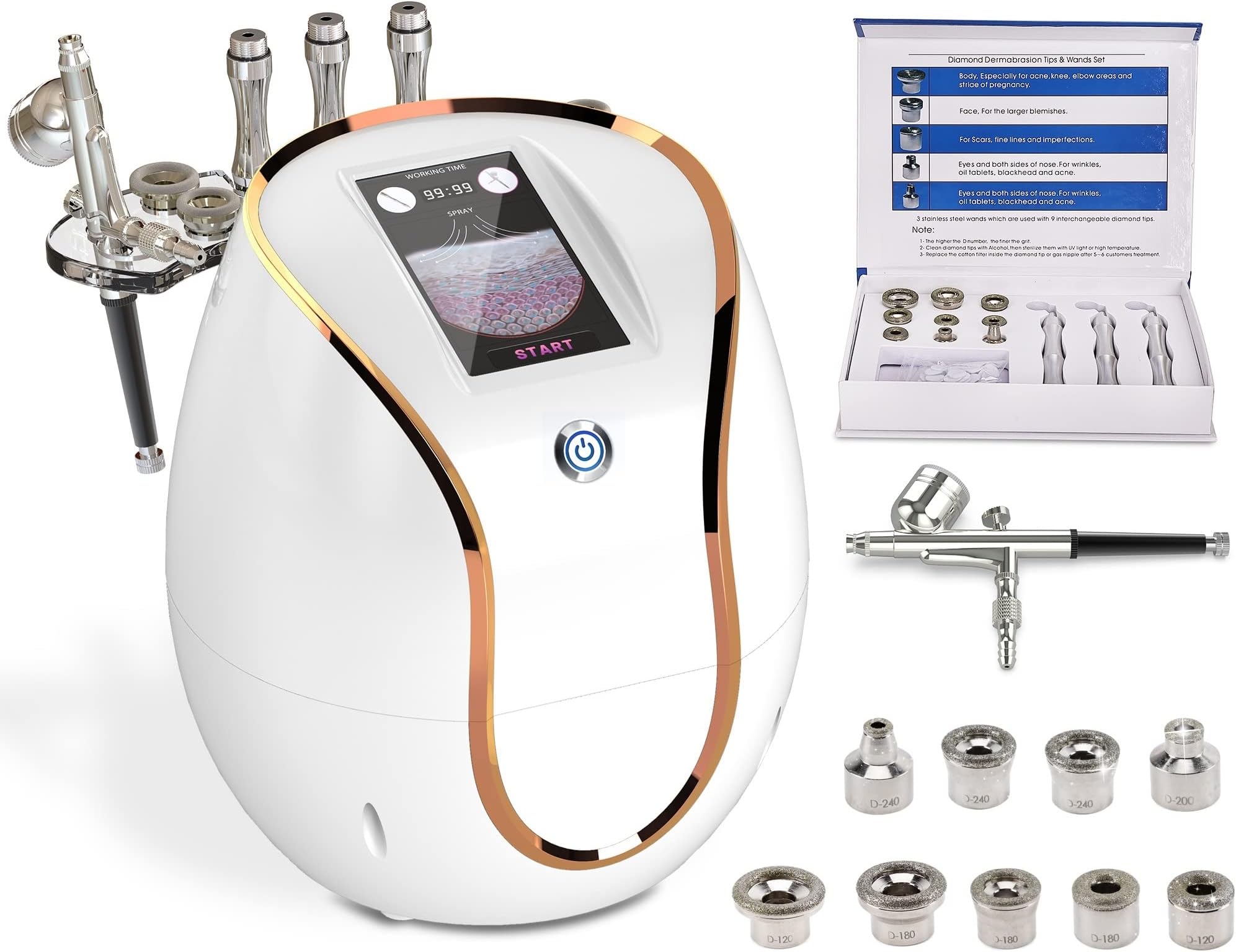 Amazon.com: 2 IN 1 Diamond Microdermabrasion Machine, BEAUTY STAR ...